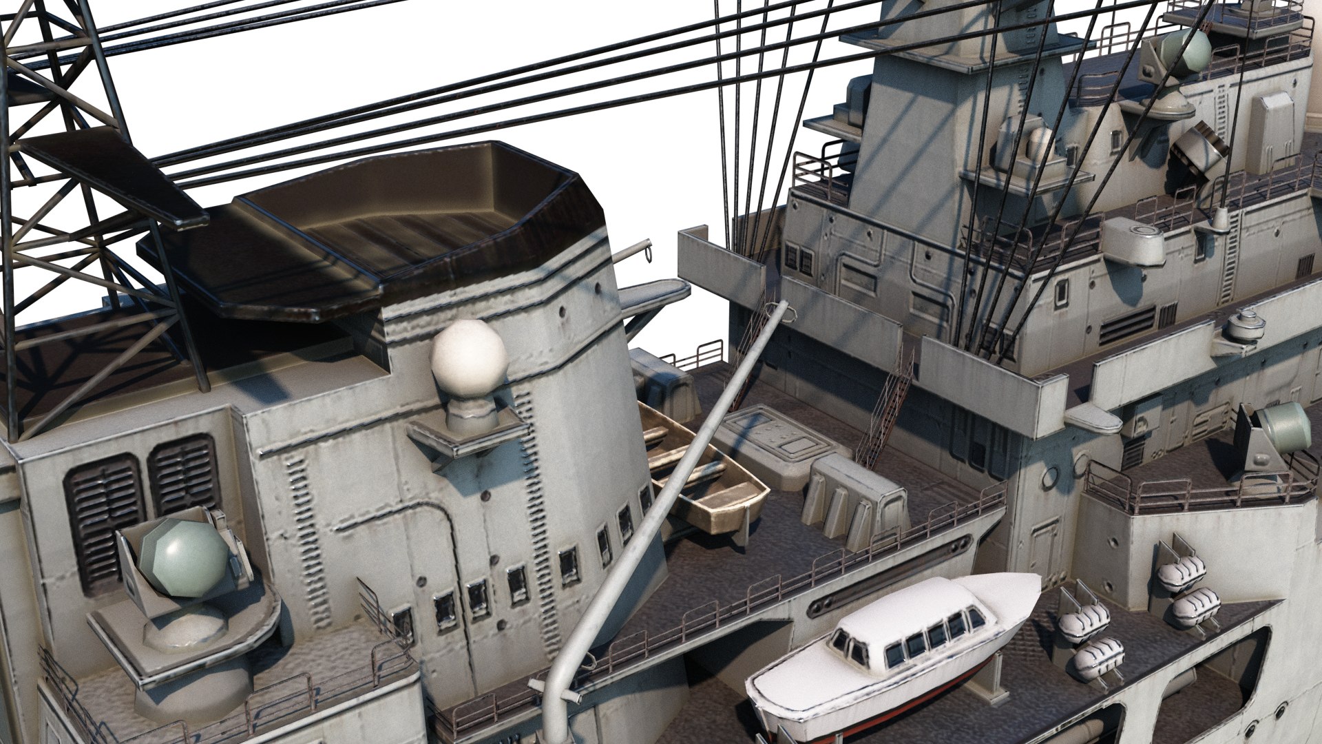 The Modified Hangzhou Ship DDG136 956EM Sovremenny-class 3D Model ...