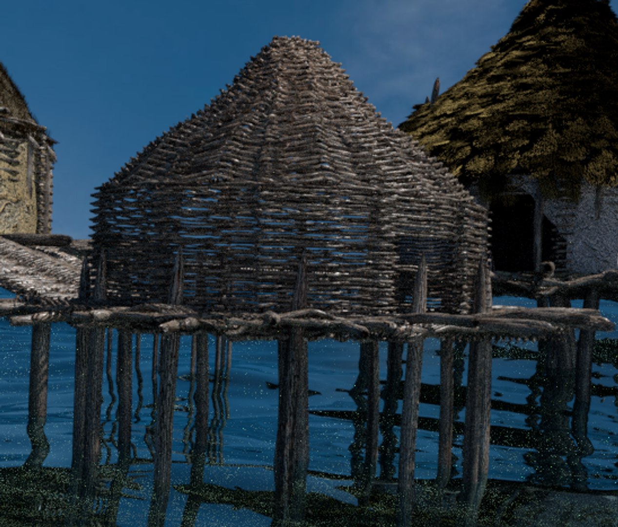 3D Prehistoric Wooden House - TurboSquid 1155653