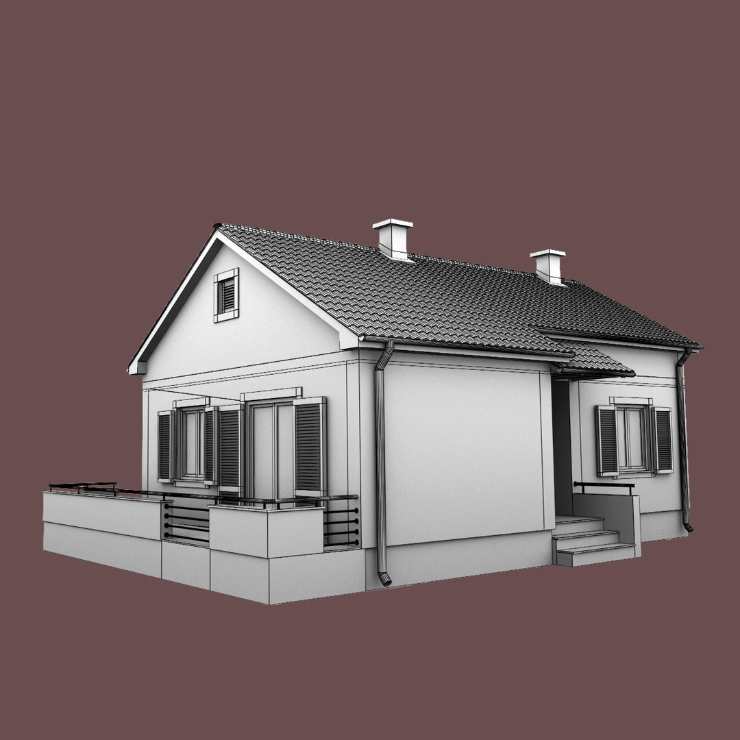 House Roof 3d Model