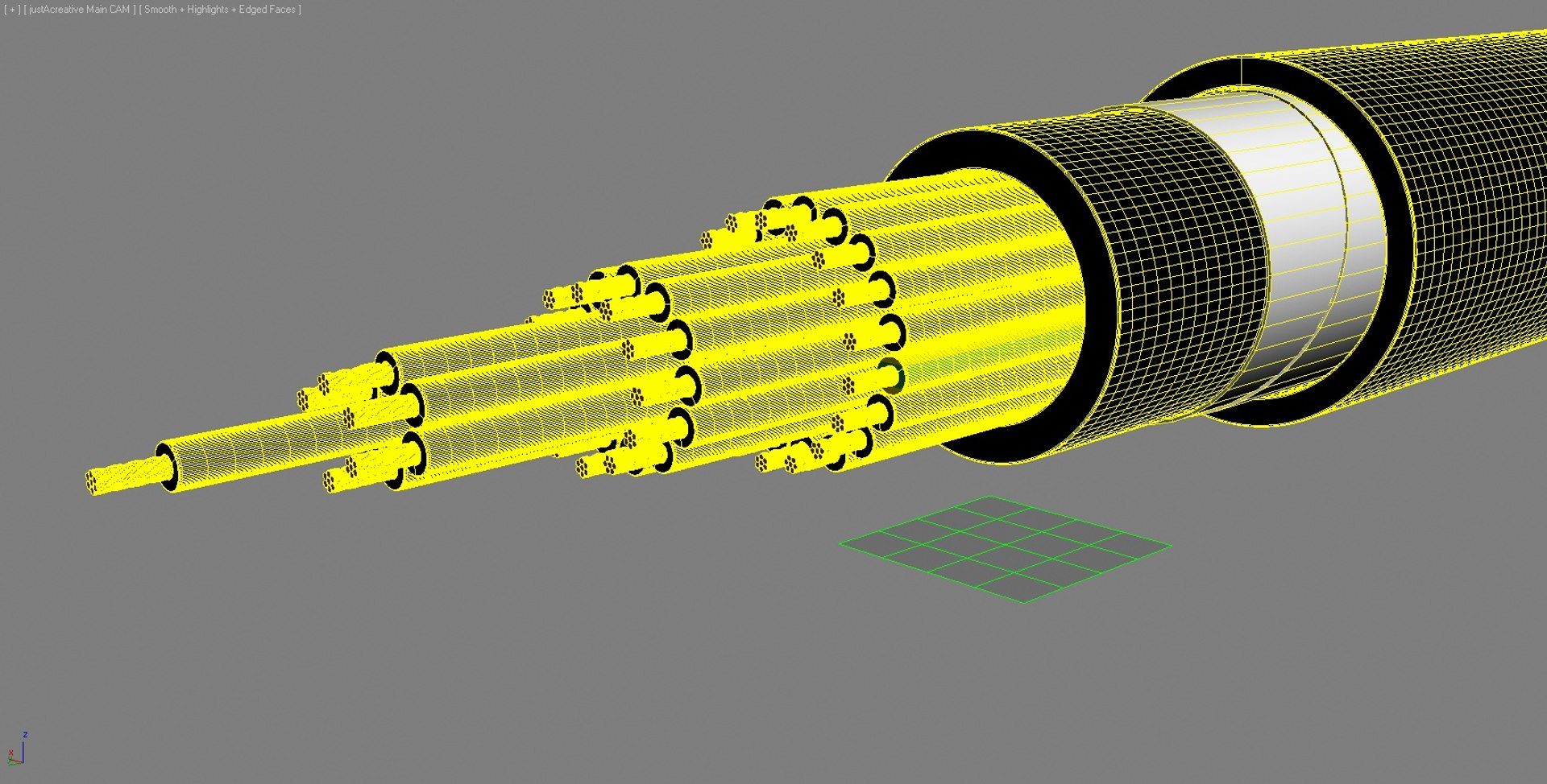 3d Model Electrical Cables Steel Tape