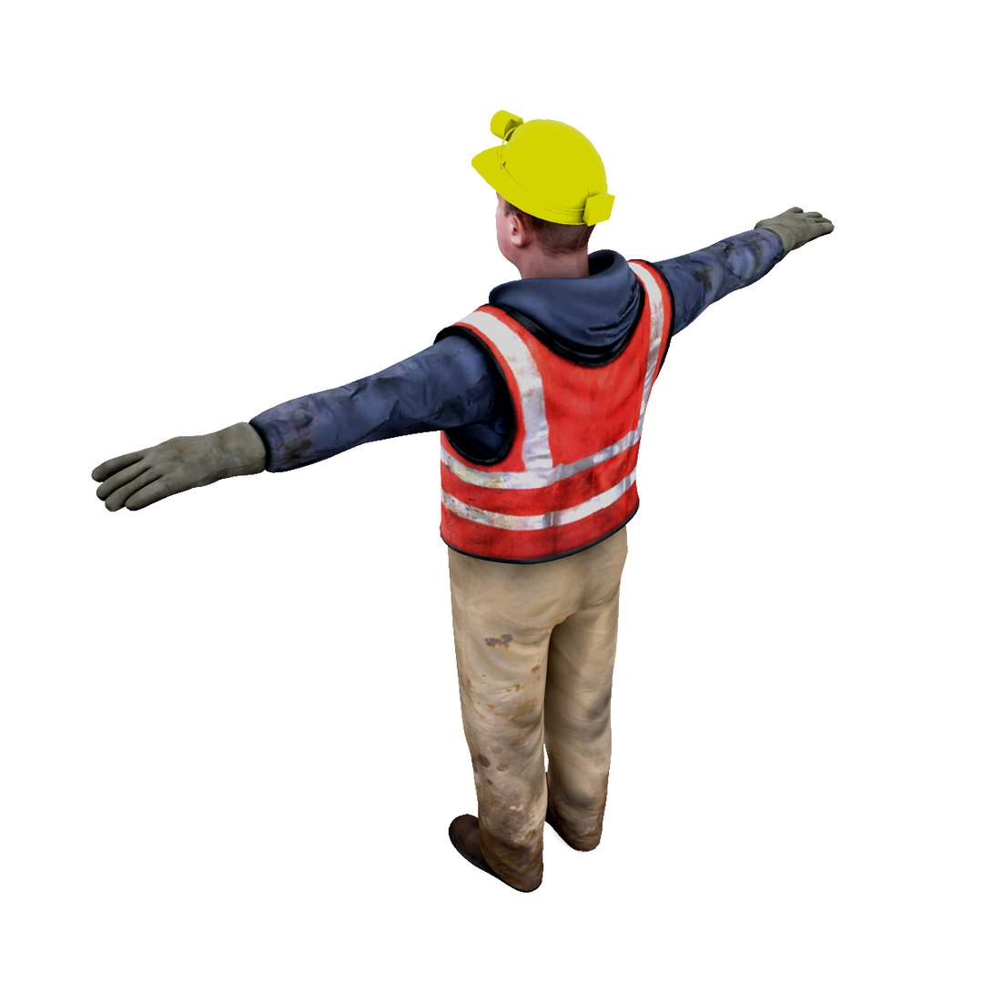 3D Male Worker - TurboSquid 1293431