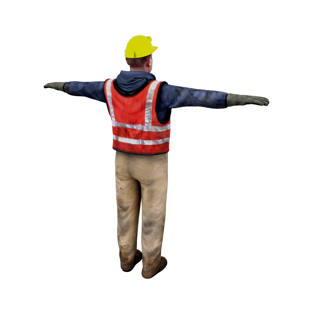 3D Male Worker - TurboSquid 1293431
