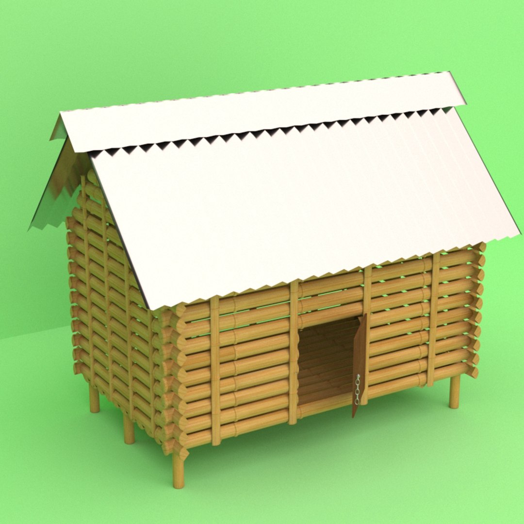 Bambo Chicken House Model - TurboSquid 1505961