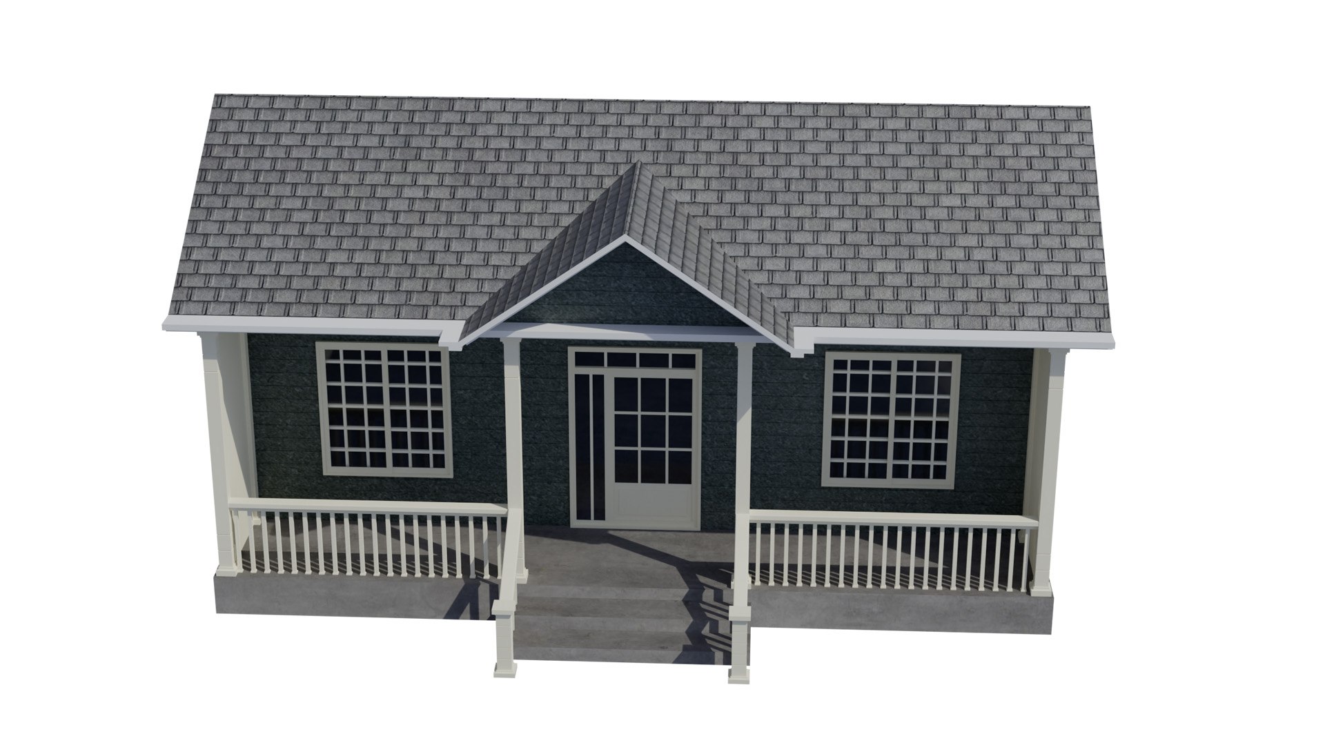 Simple House 003 Model - TurboSquid 2116140