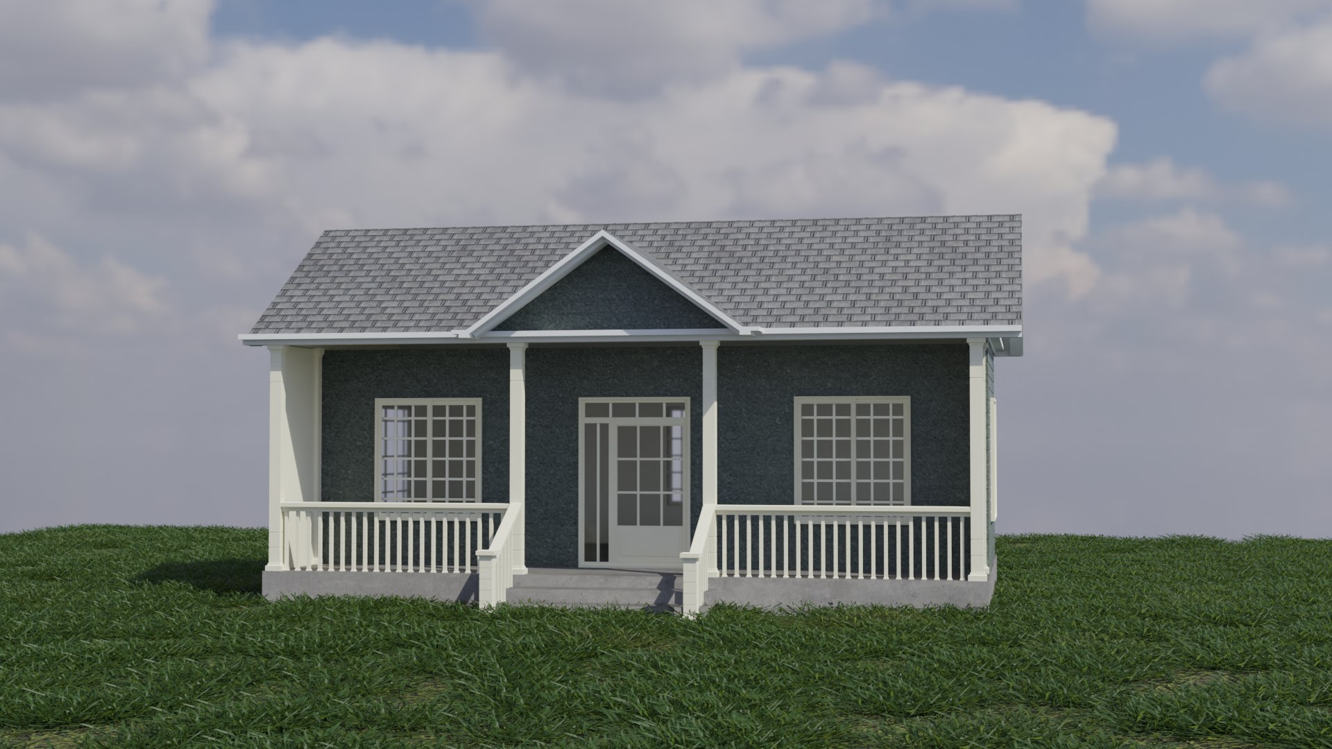Simple House 003 Model - TurboSquid 2116140