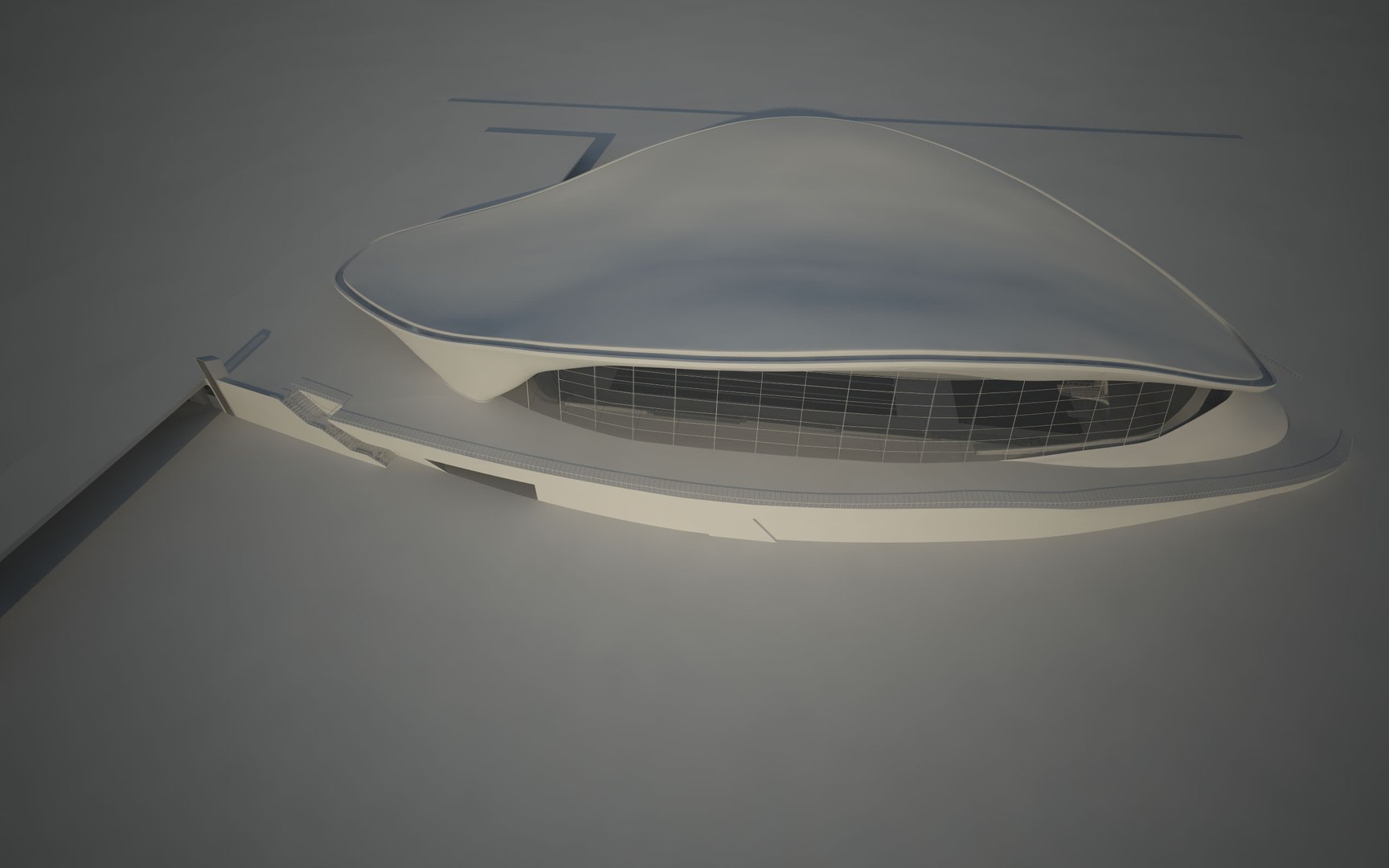 3d Model London Aquatics Centre 2012