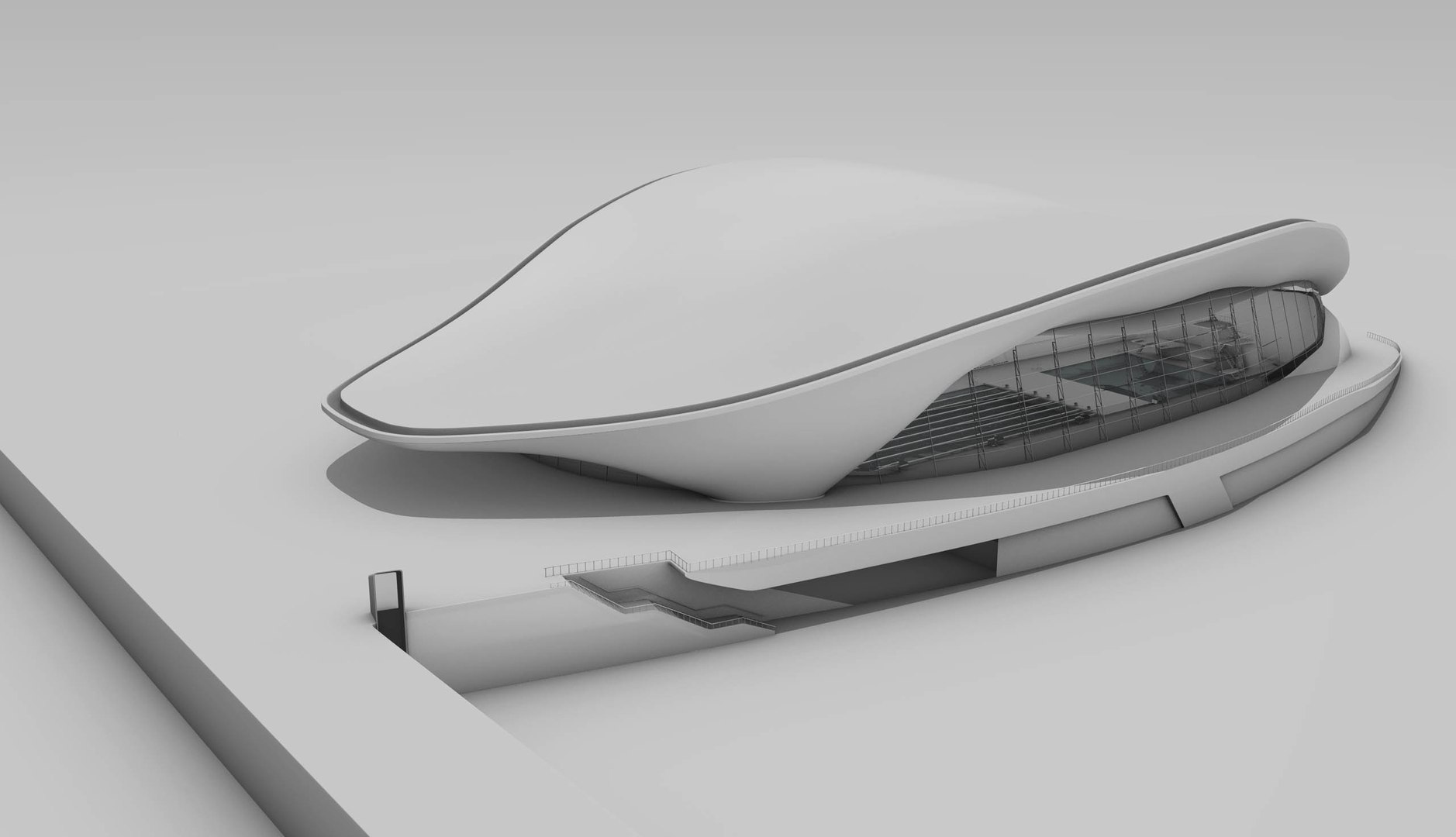 3d model london aquatics centre 2012
