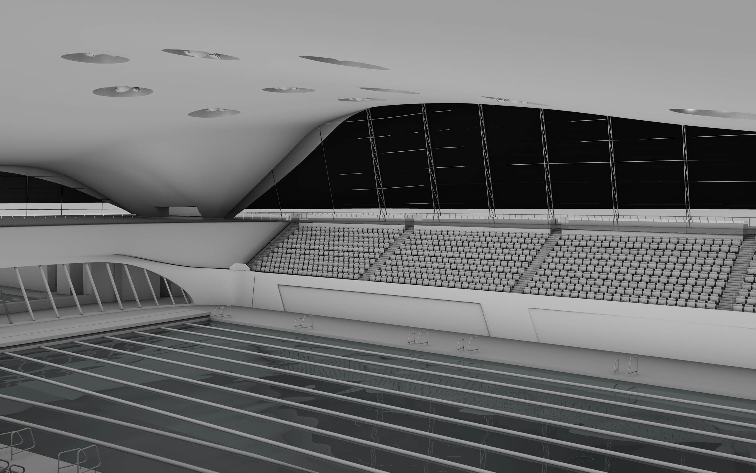 3d model london aquatics centre 2012