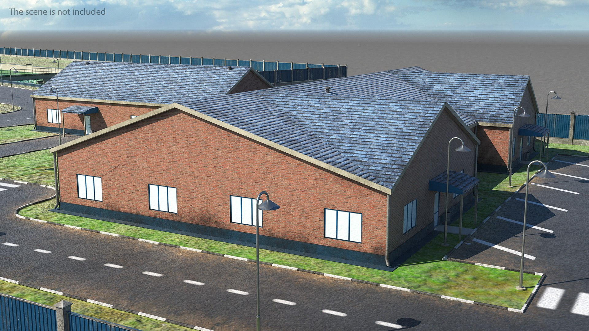 Factory Building Model - TurboSquid 1545367