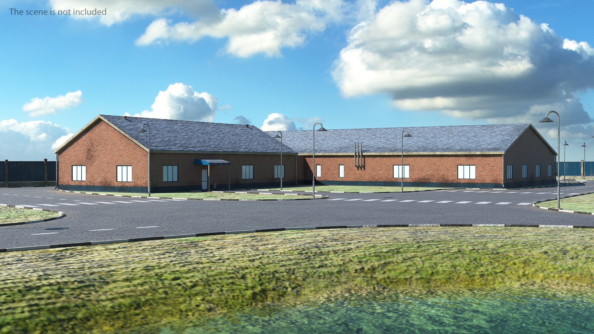 Factory Building Model - TurboSquid 1545367