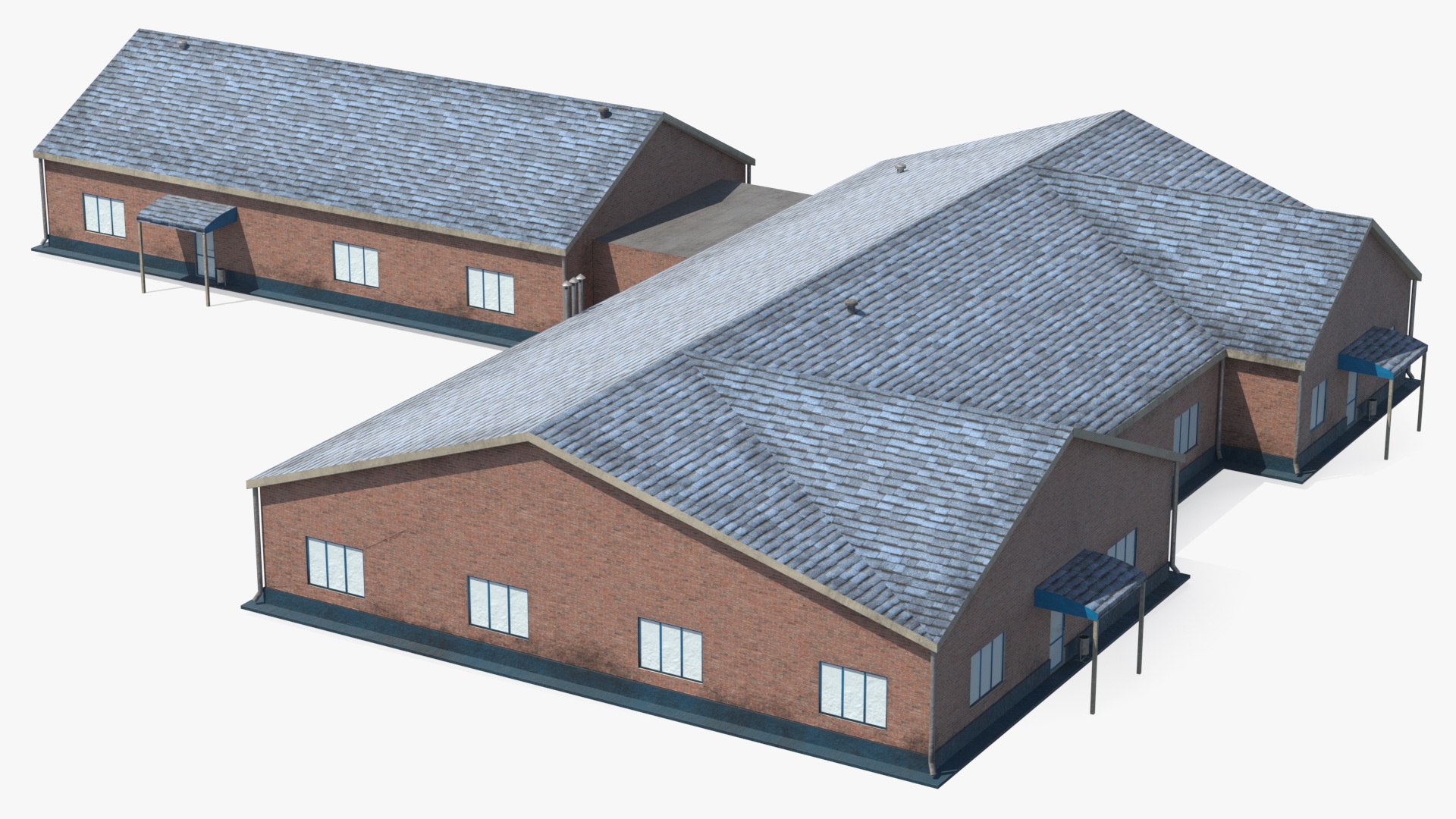 Factory building model - TurboSquid 1545367