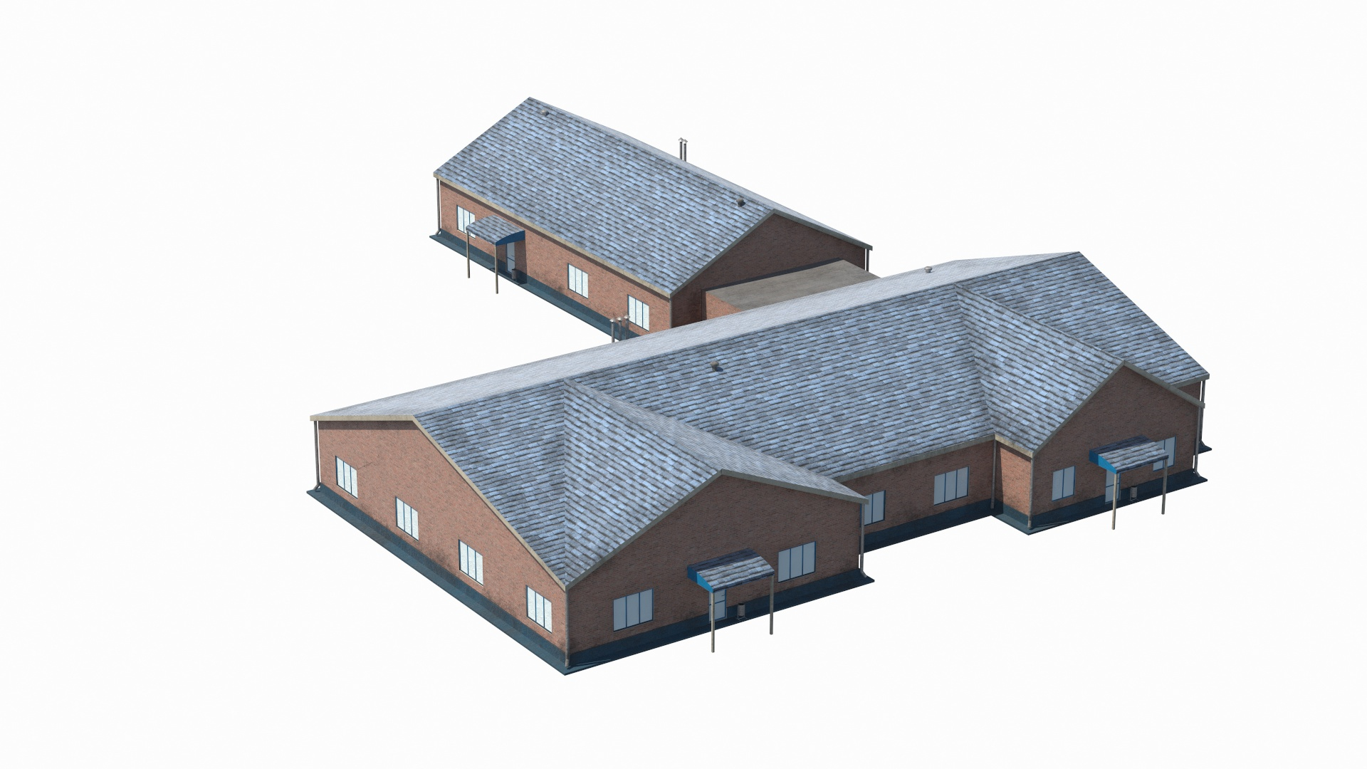 Factory Building Model - TurboSquid 1545367