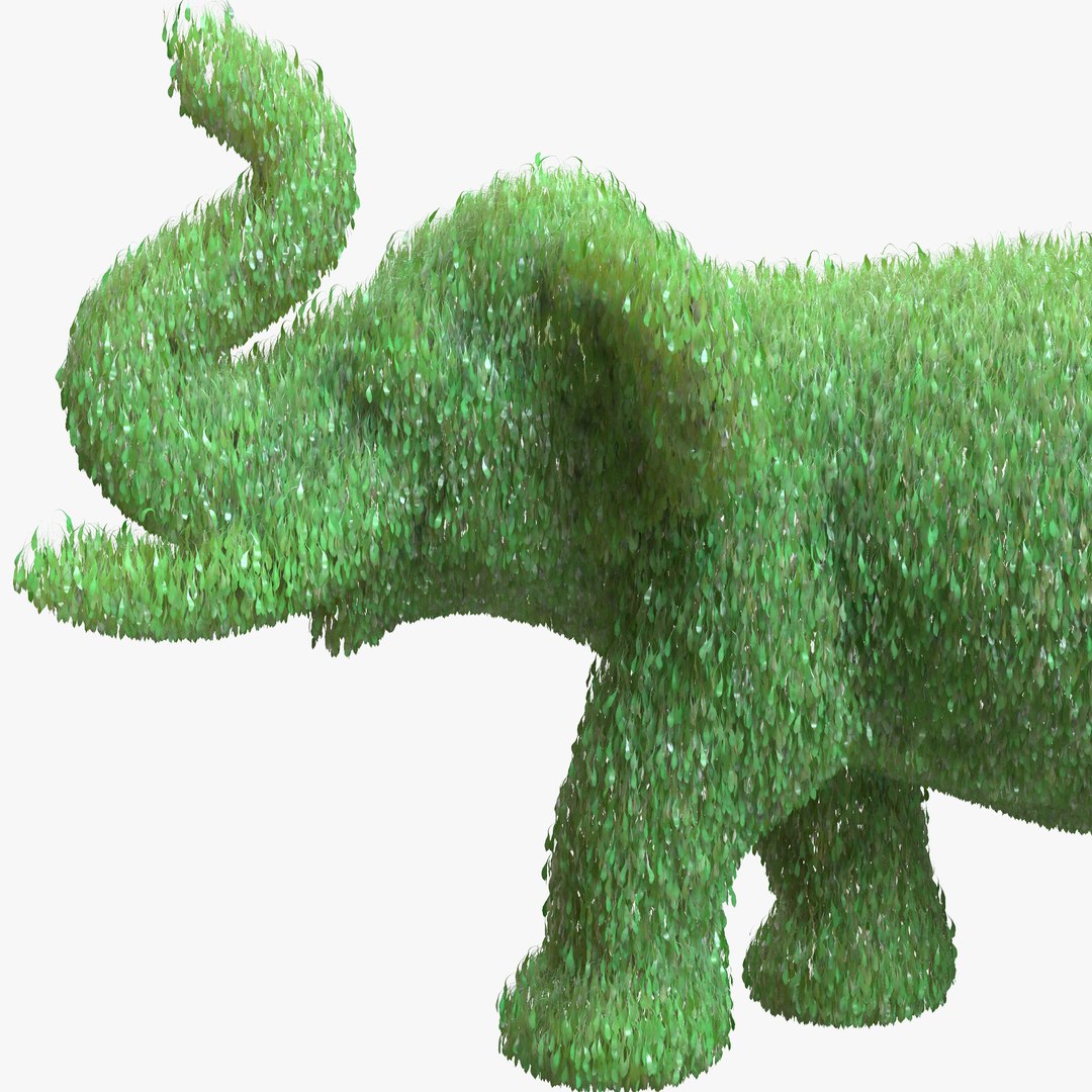 Elephant Topiary Garden Sculptures 3D Model - TurboSquid 1917537