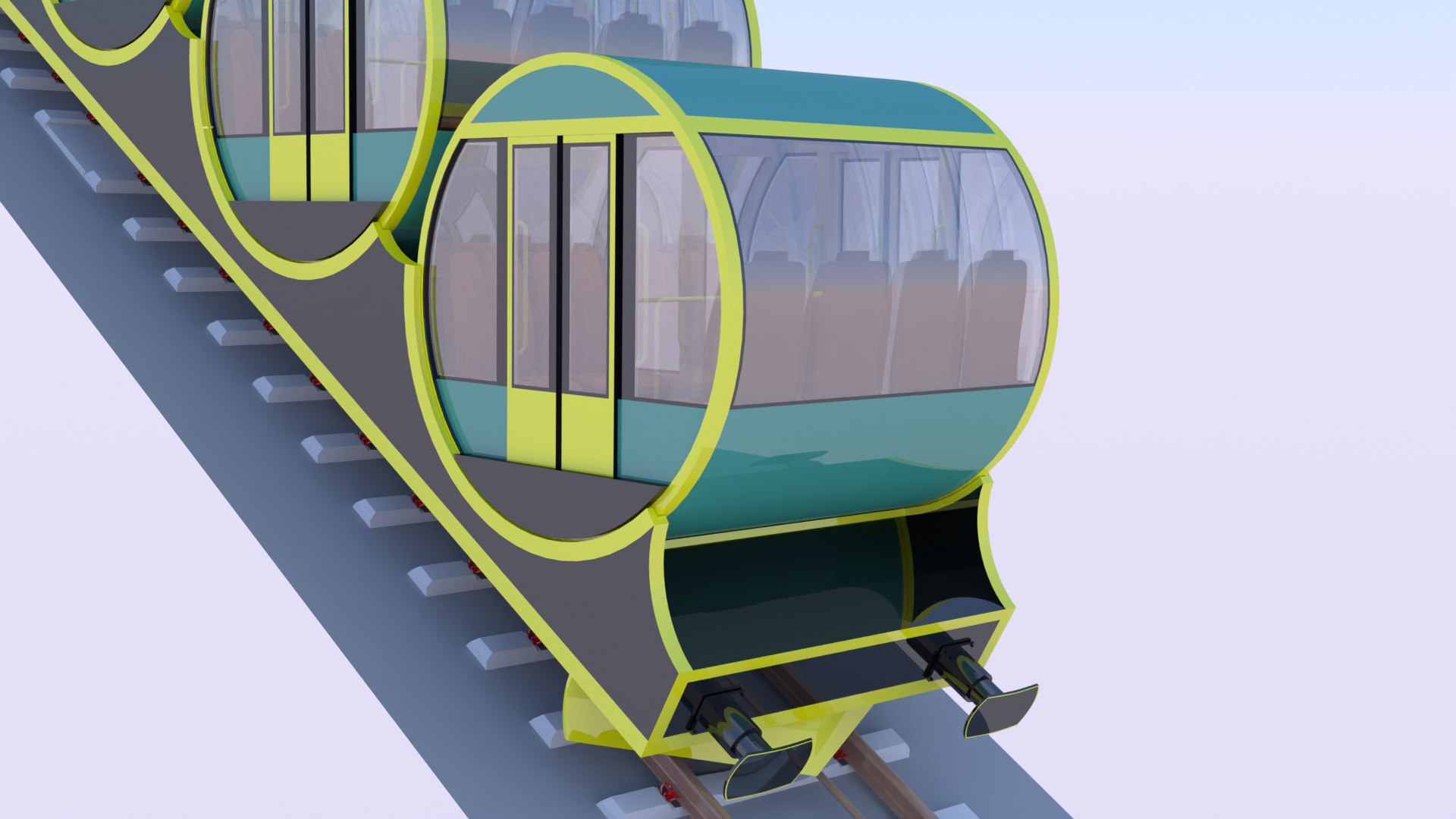 3D Funicular - rising pose model - TurboSquid 2104951