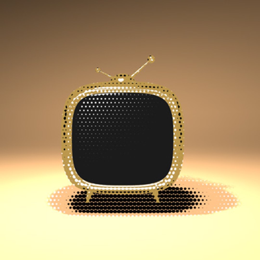 3d Cartoon Tv Model
