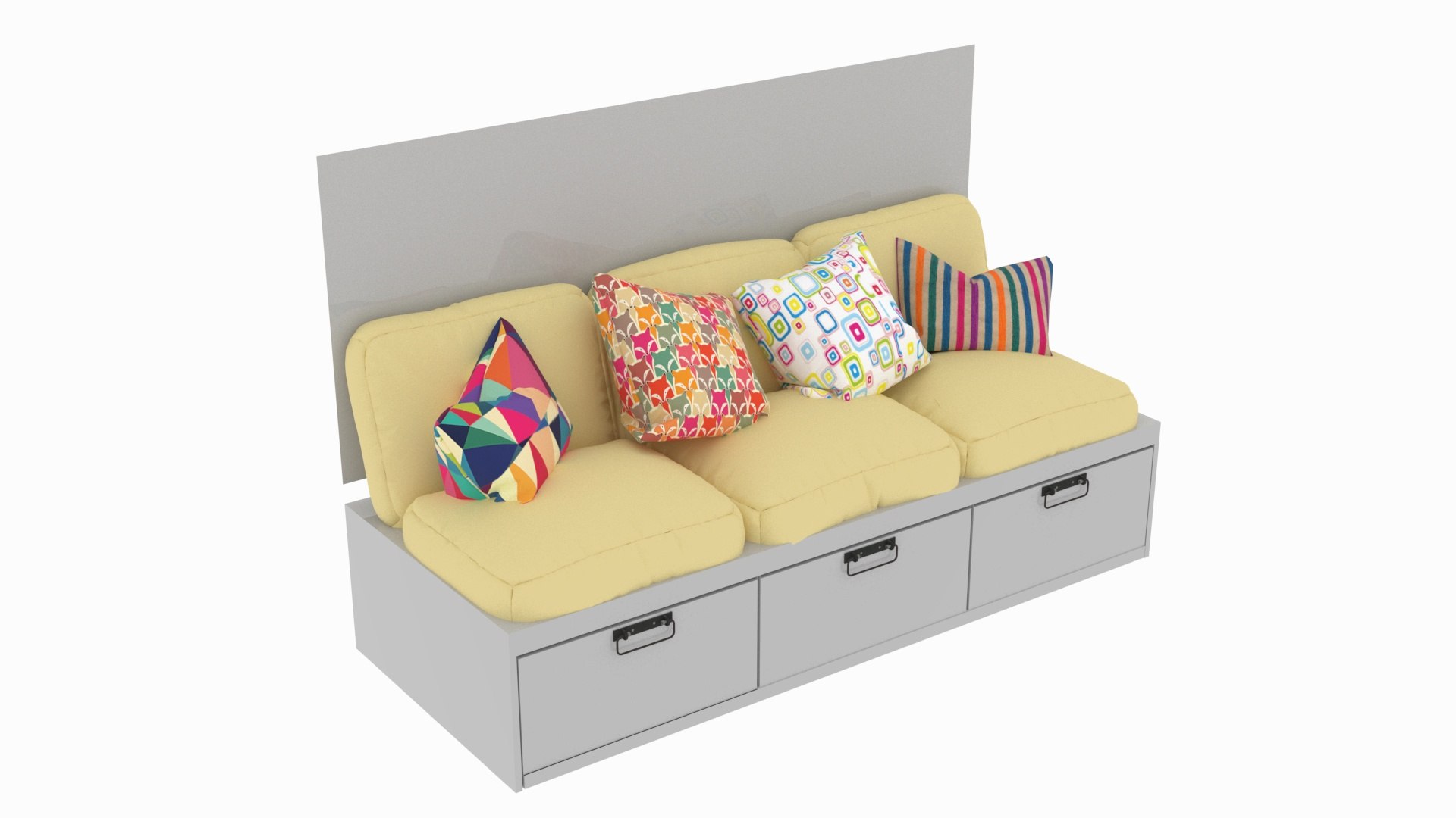 3D Caravan Couch - TurboSquid 1877071