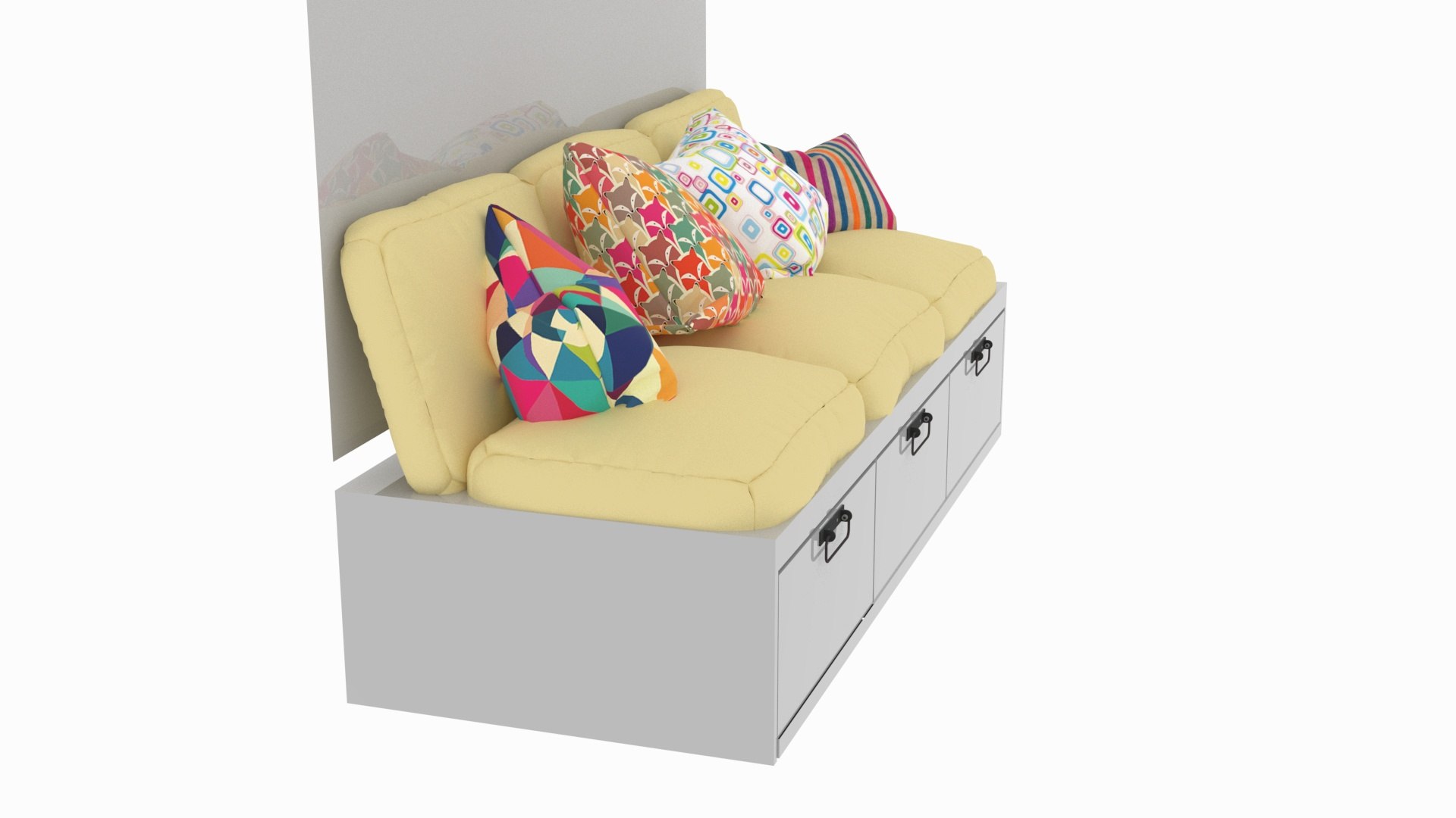 3D Caravan Couch - TurboSquid 1877071