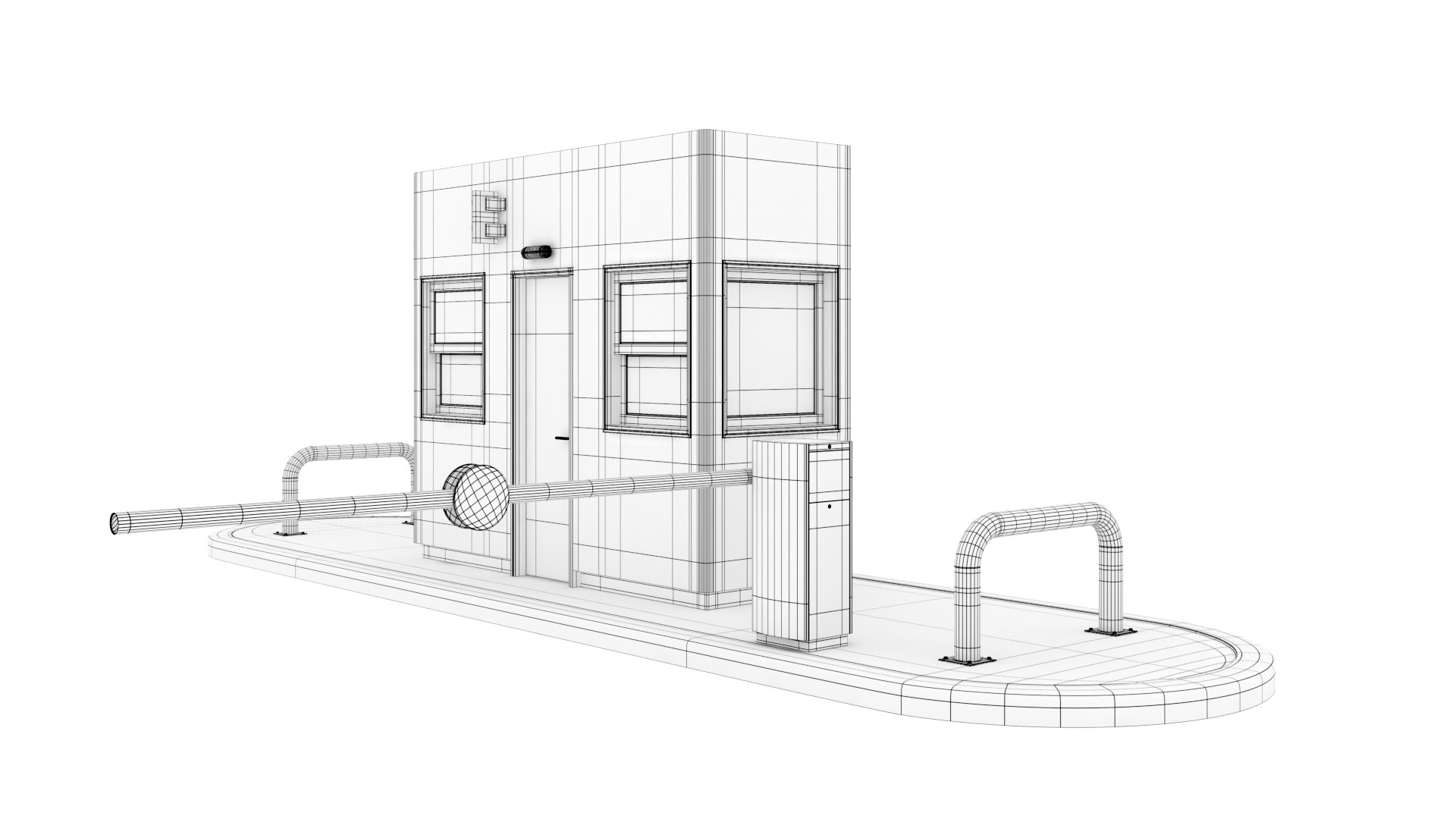 Security Gate 01 3D Model - TurboSquid 2137372