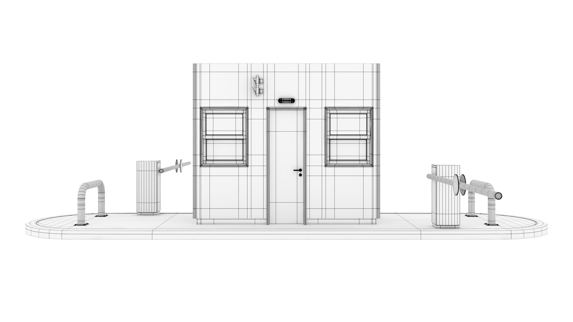 Security Gate 01 3D Model - TurboSquid 2137372