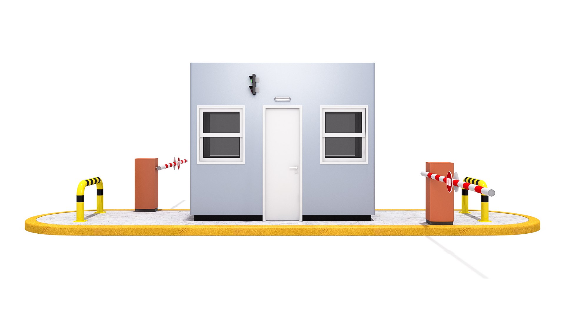 Security Gate 01 3D Model - TurboSquid 2137372