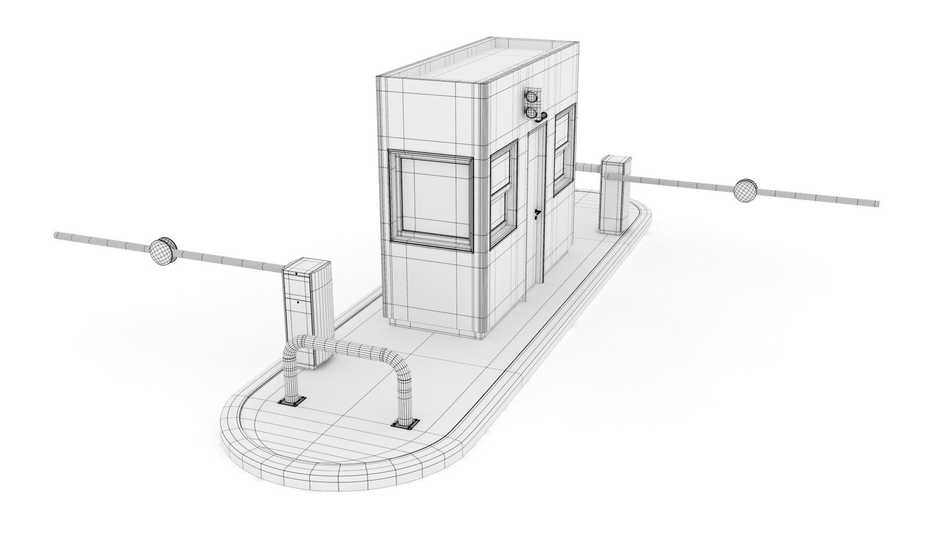 Security Gate 01 3D Model - TurboSquid 2137372