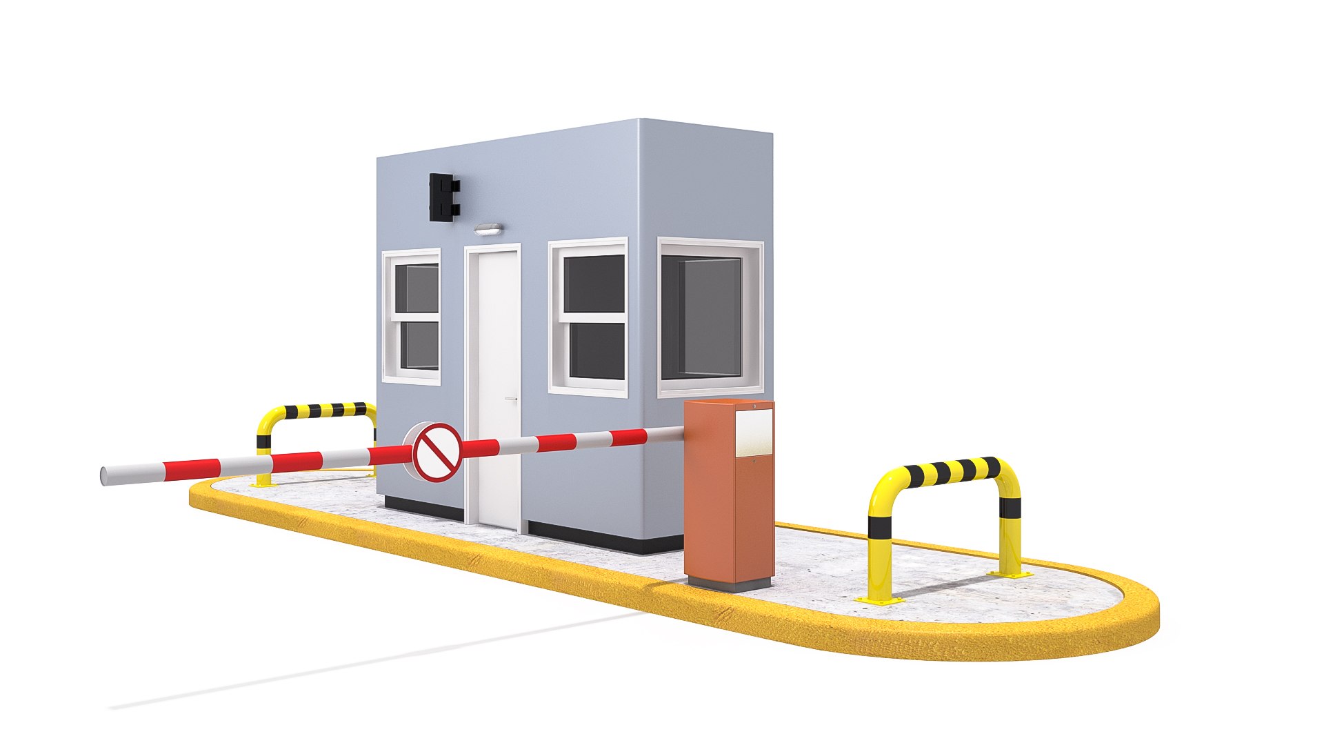 Security Gate 01 3D Model - TurboSquid 2137372