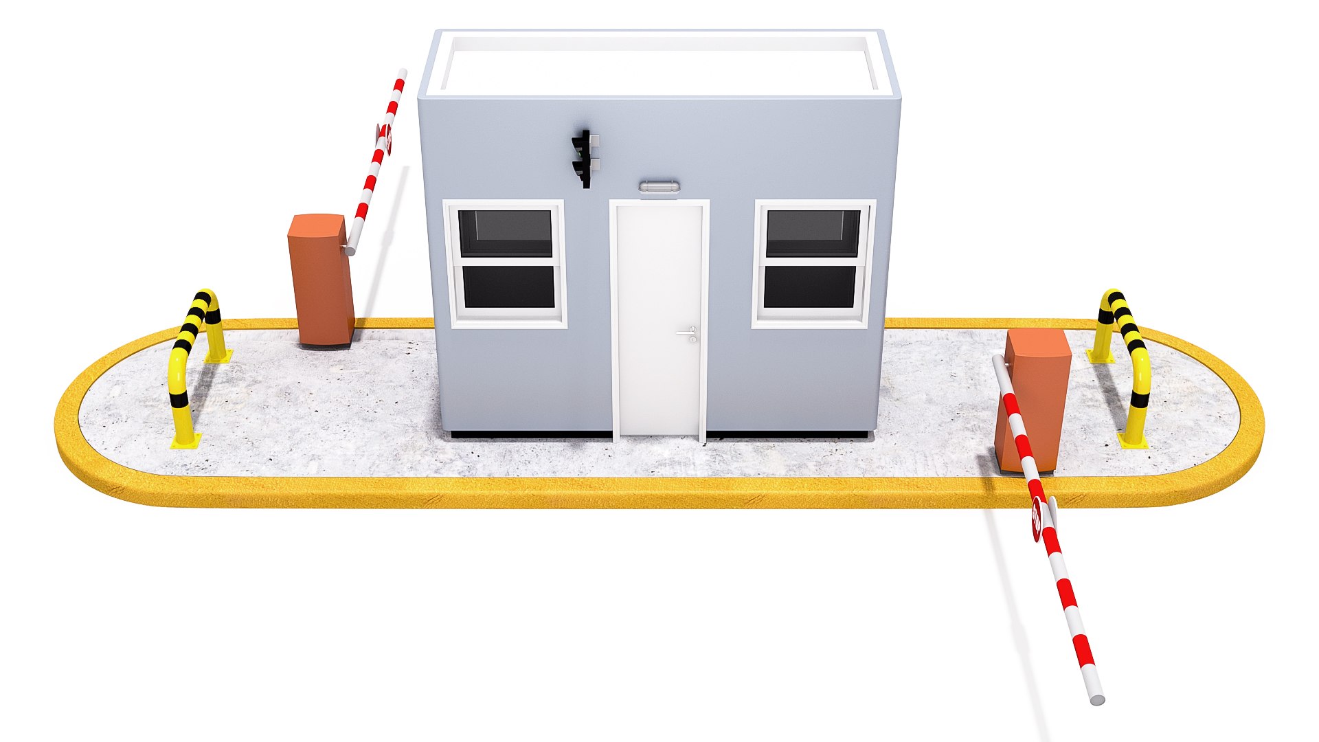 Security Gate 01 3D Model - TurboSquid 2137372