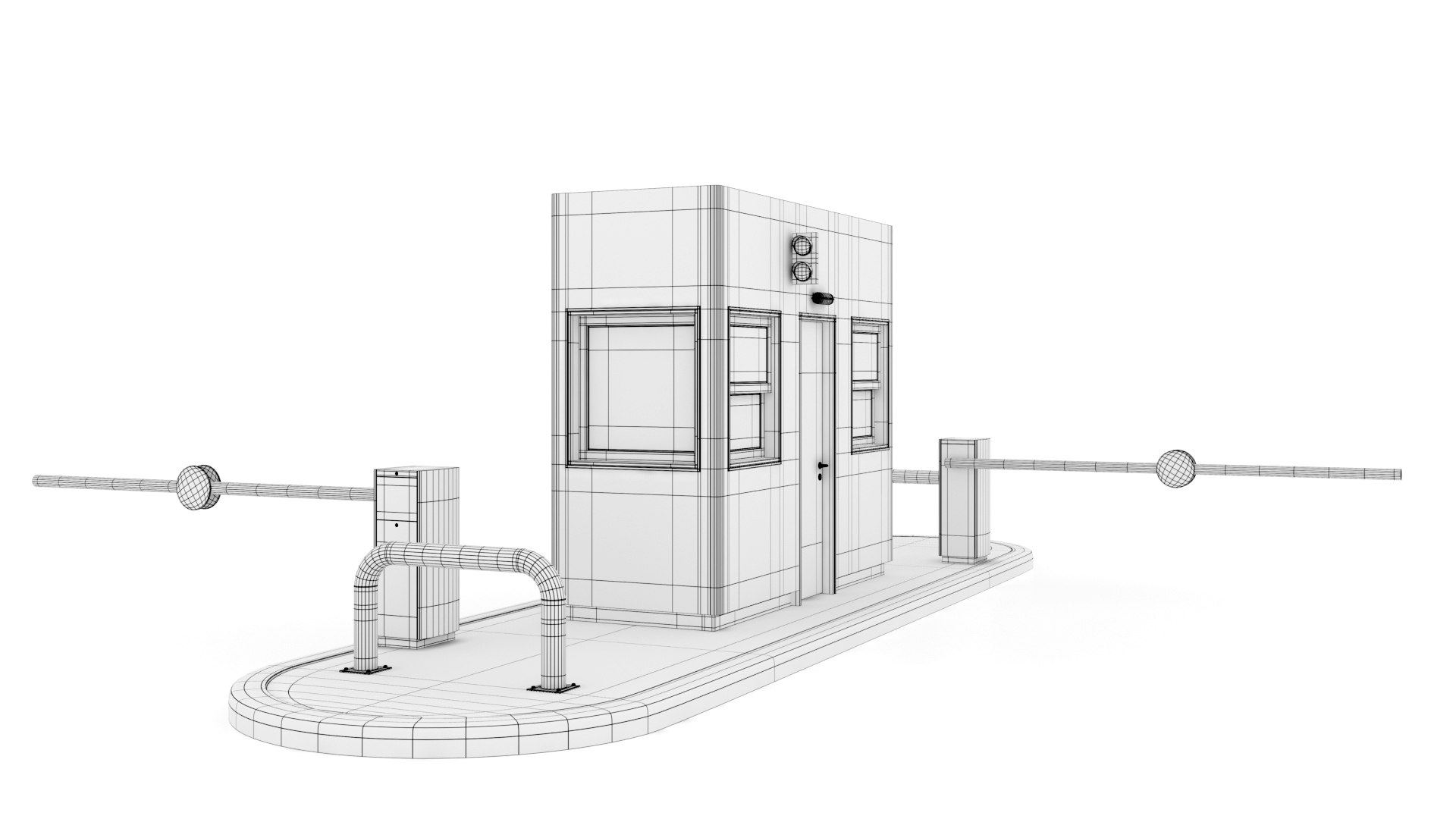 Security Gate 01 3D Model - TurboSquid 2137372