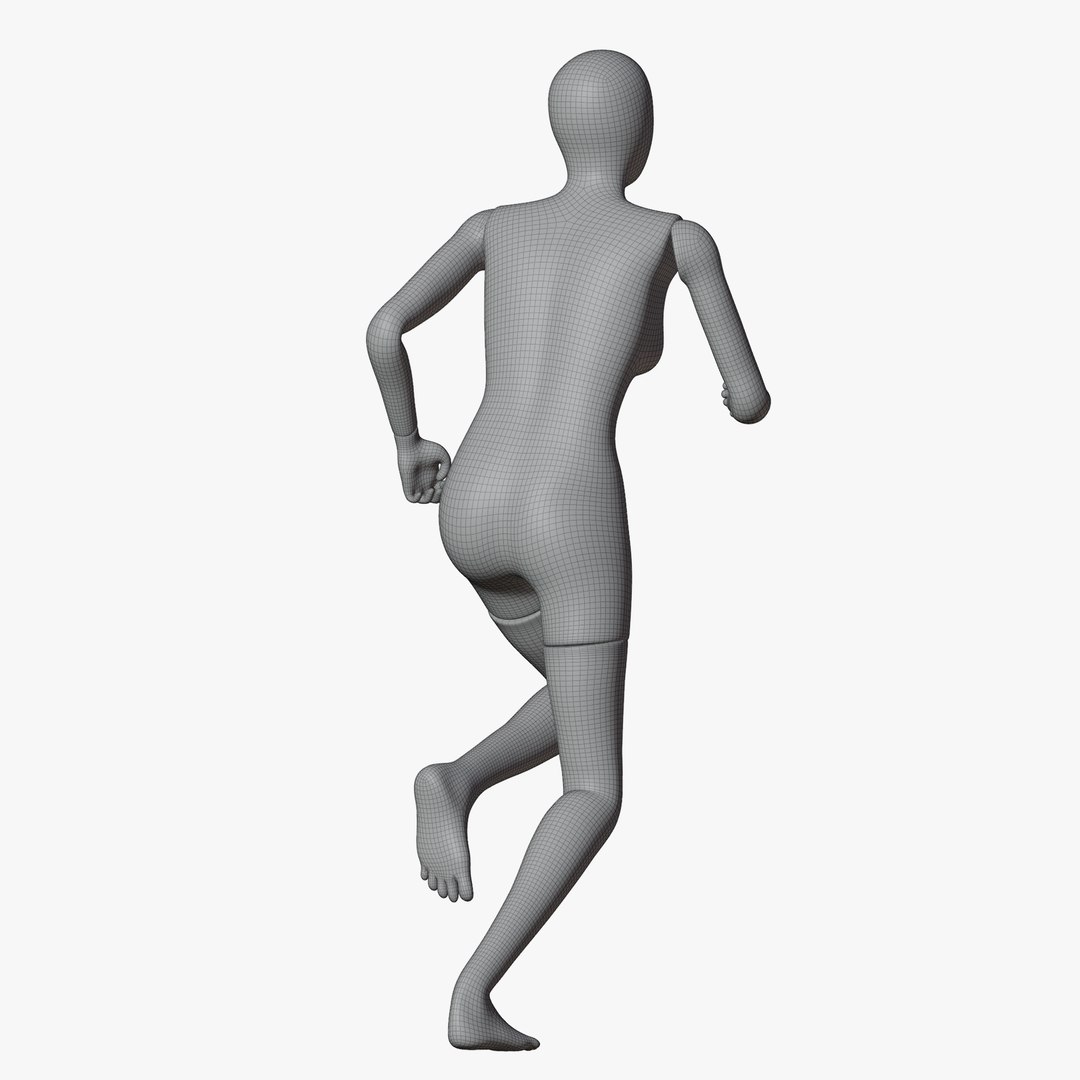 3D Running Female Mannequin - TurboSquid 2209706