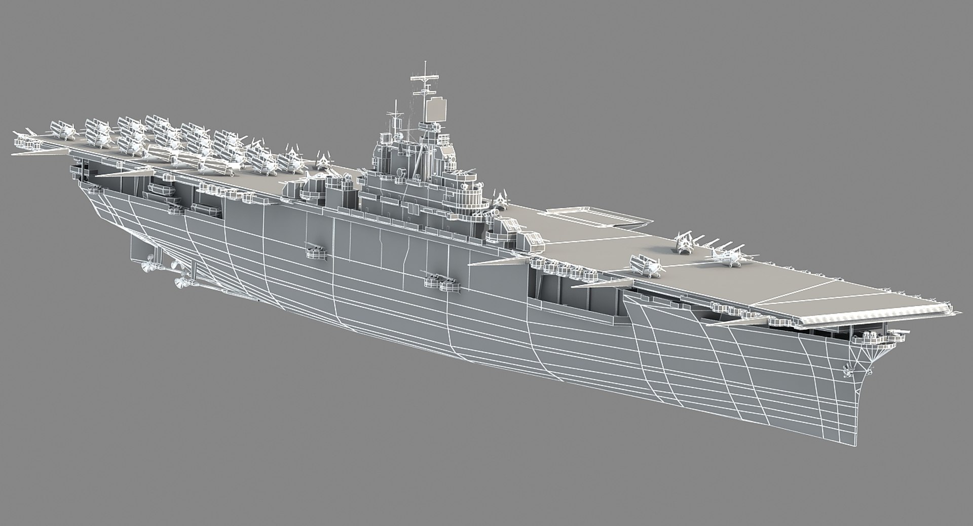 3D uss franklin cv-13 cv - TurboSquid 1413458