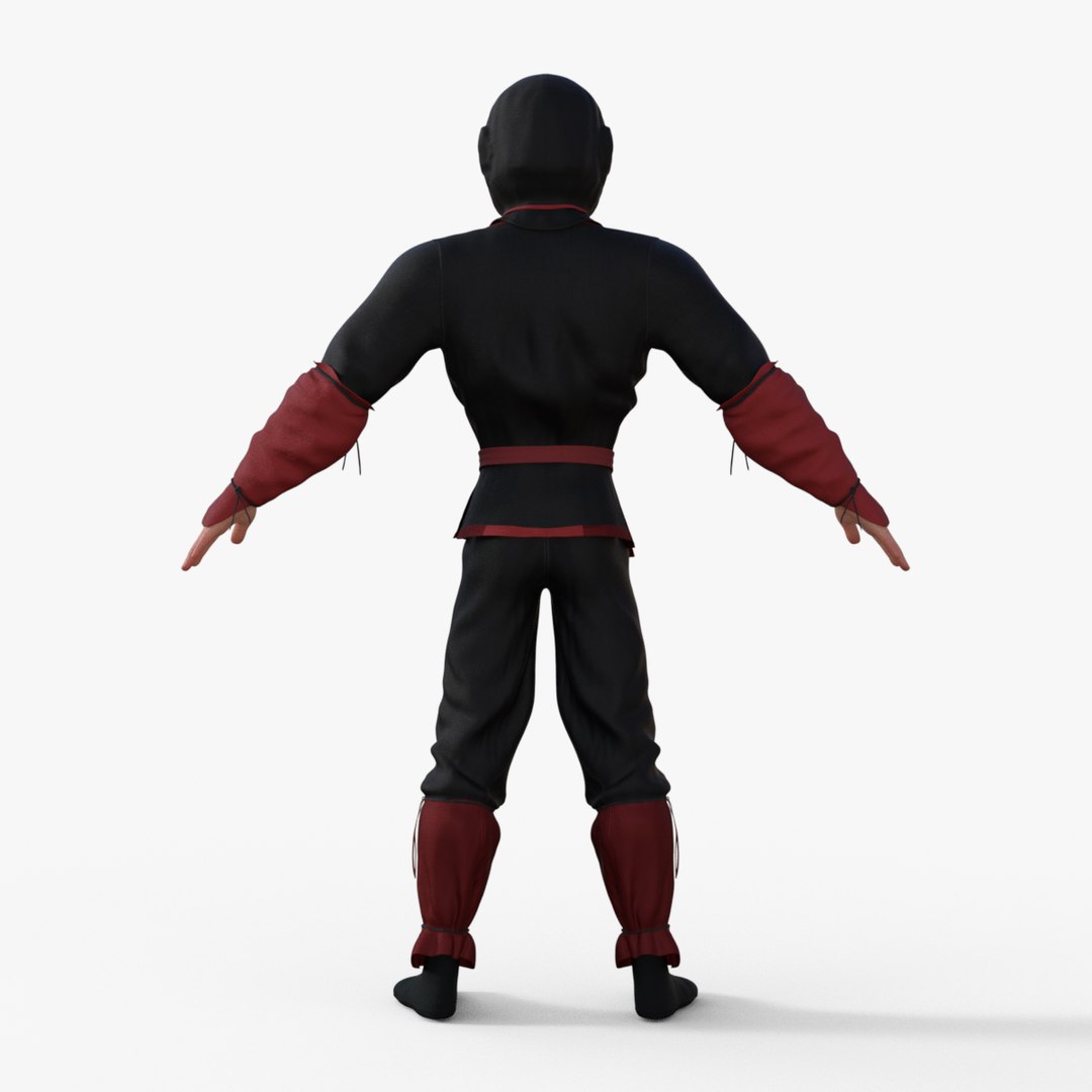 3D Ninja Character Rigged - TurboSquid 1983085