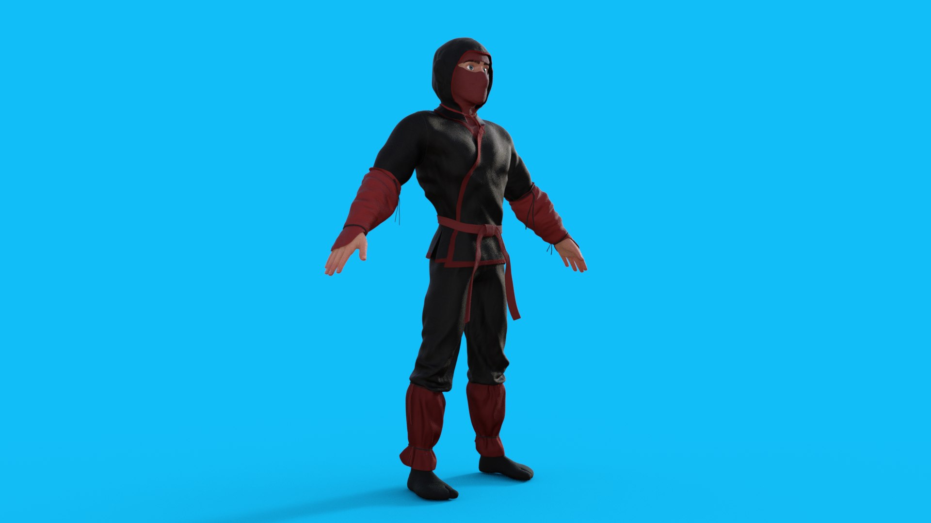3D Ninja Character Rigged - TurboSquid 1983085