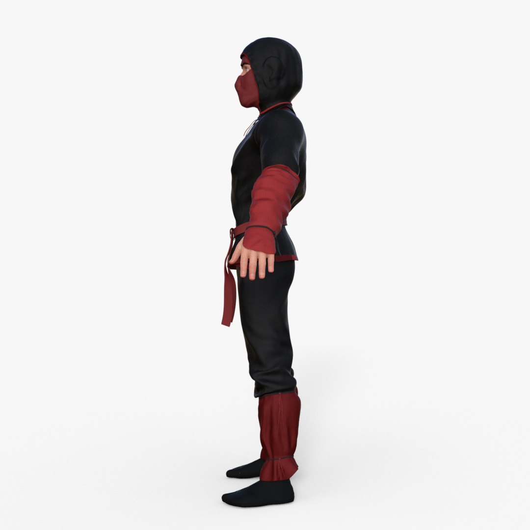 3D Ninja Character Rigged - TurboSquid 1983085