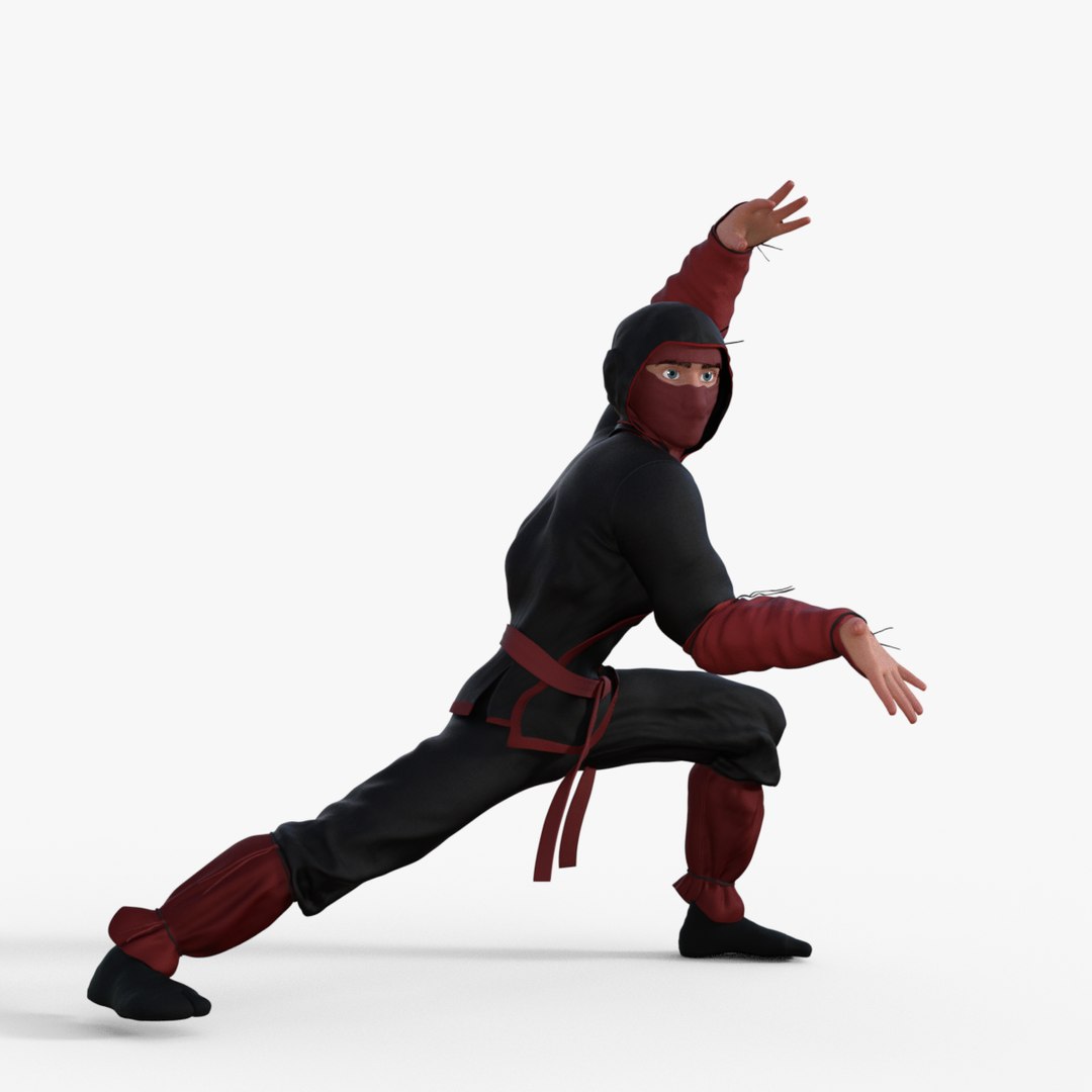 3D Ninja Character Rigged - TurboSquid 1983085
