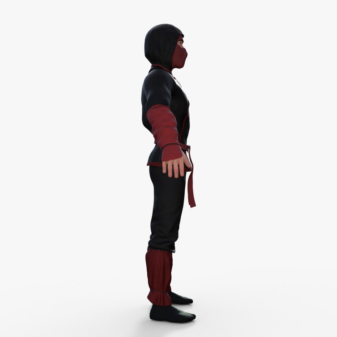 3D Ninja Character Rigged - TurboSquid 1983085