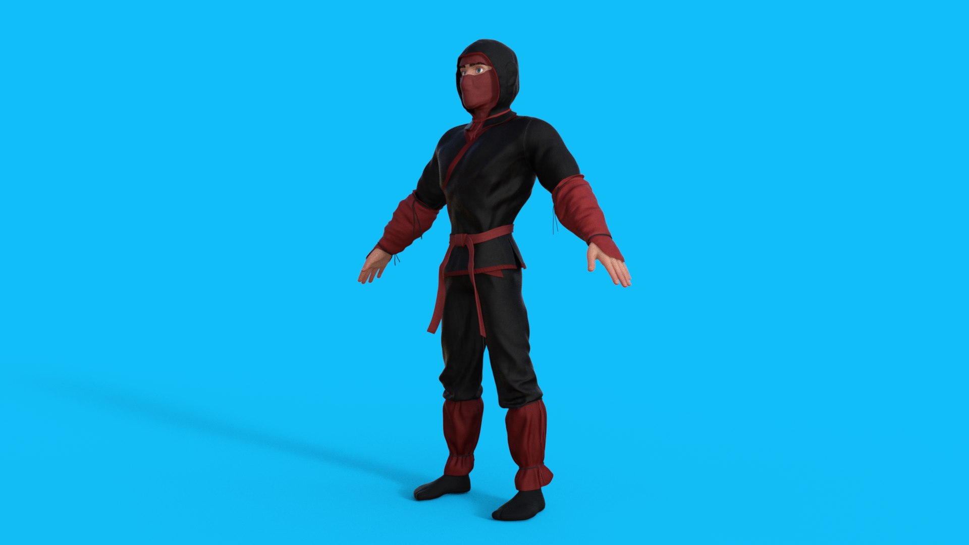 3D Ninja Character Rigged - TurboSquid 1983085