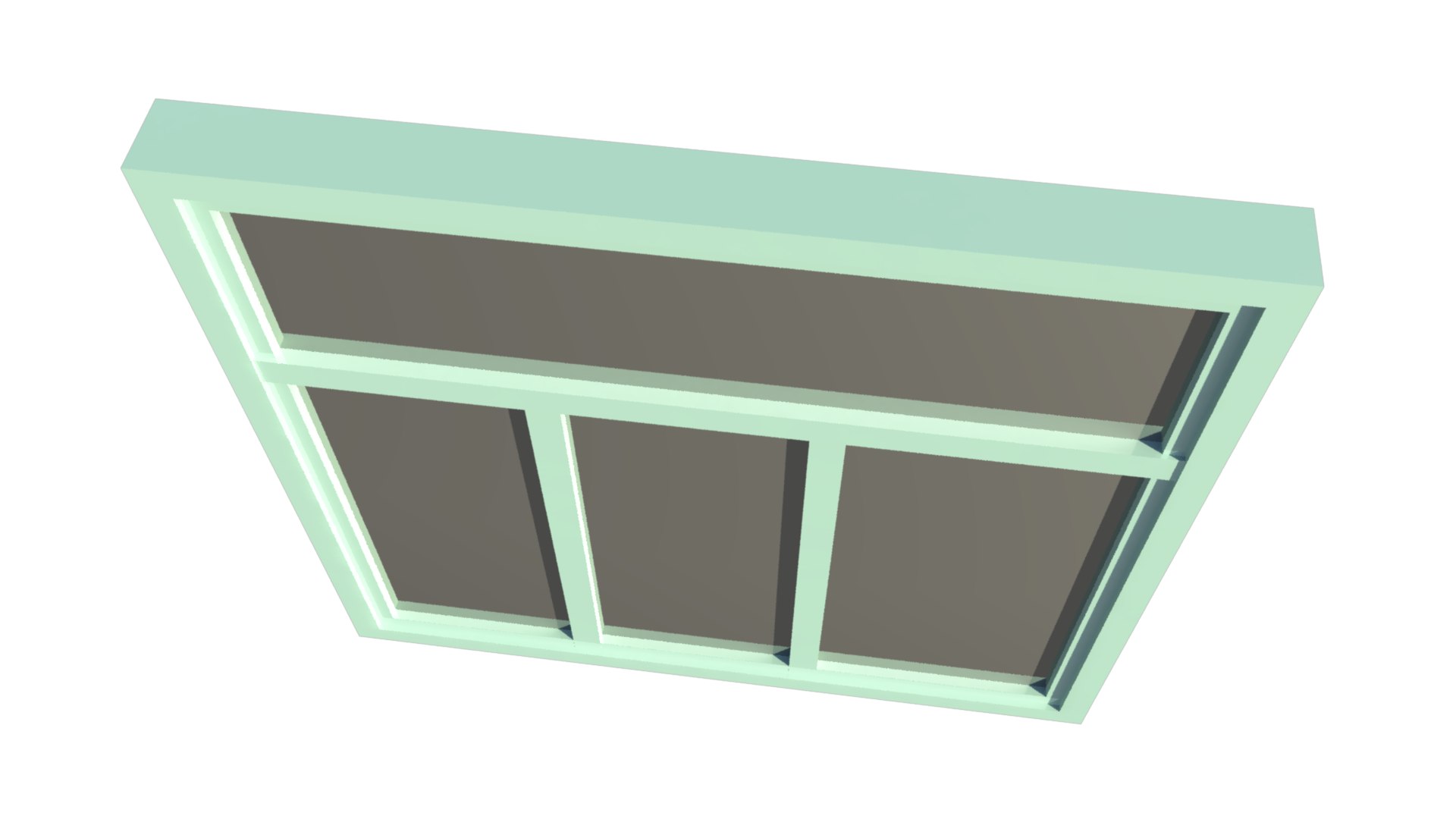3d house window model