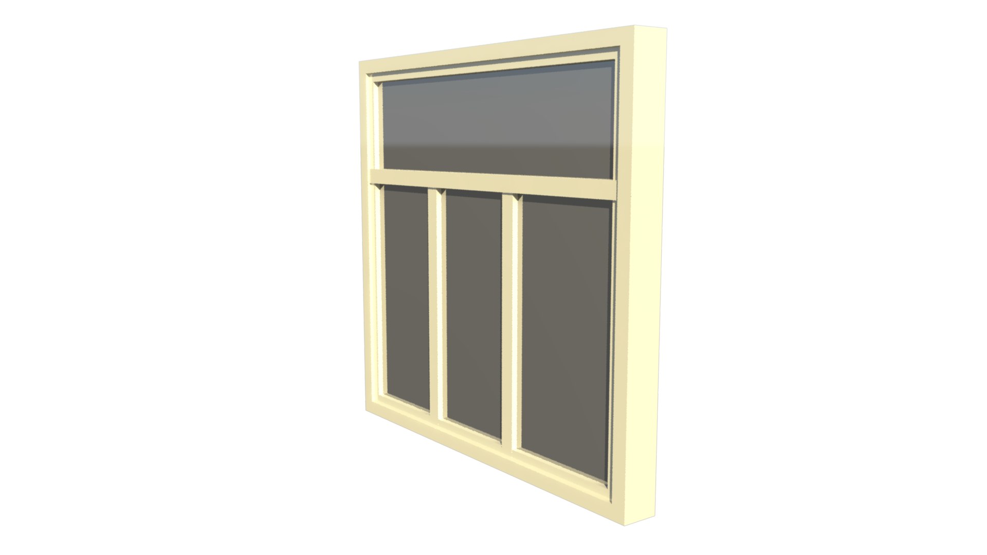 3d house window model