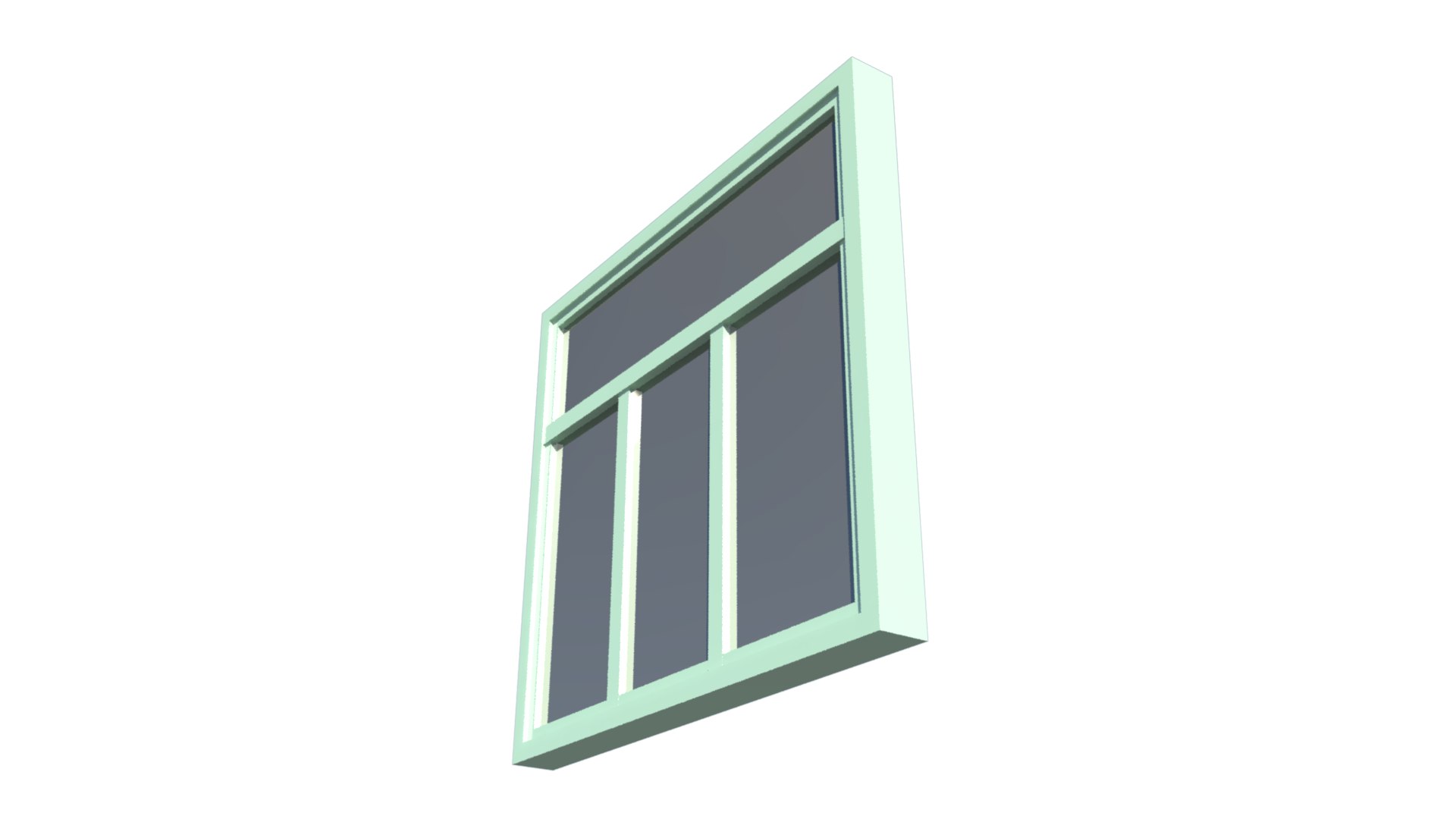 3d house window model