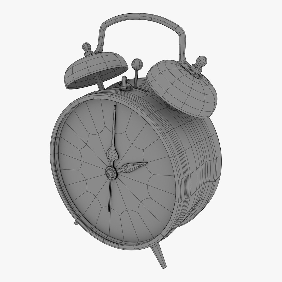 classic twin bell alarm clock 3ds