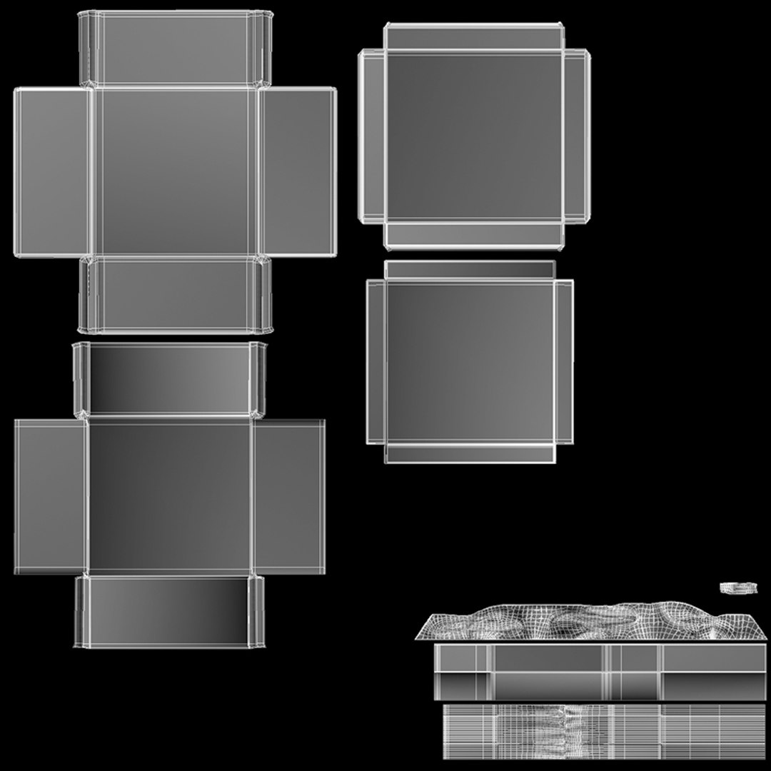 3D model Gift boxes set - 3 box shapes - TurboSquid 1895662