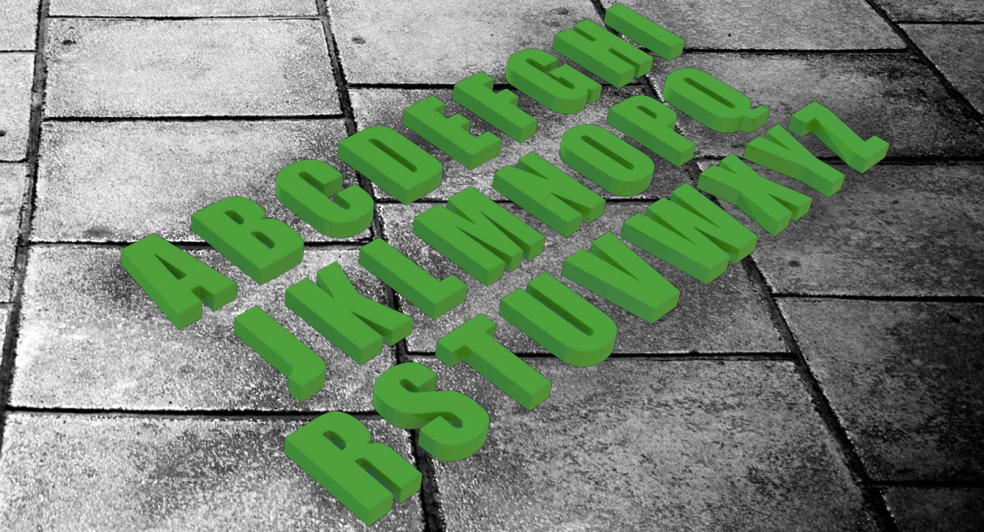 obj letters advertising movie