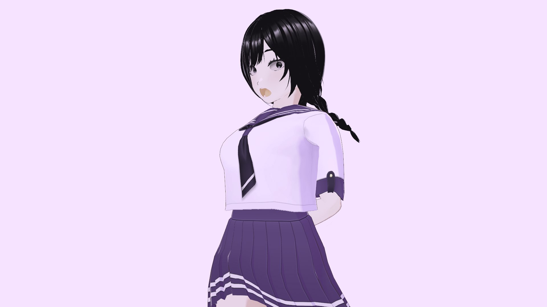 3D Anime School Girl Saiko Model - TurboSquid 2365951