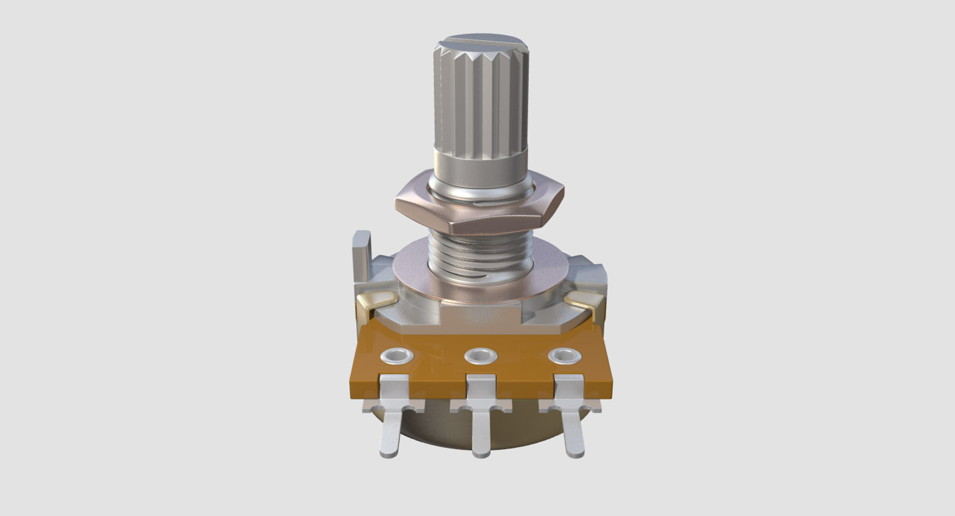 Potentiometer Electrical 3d 3ds