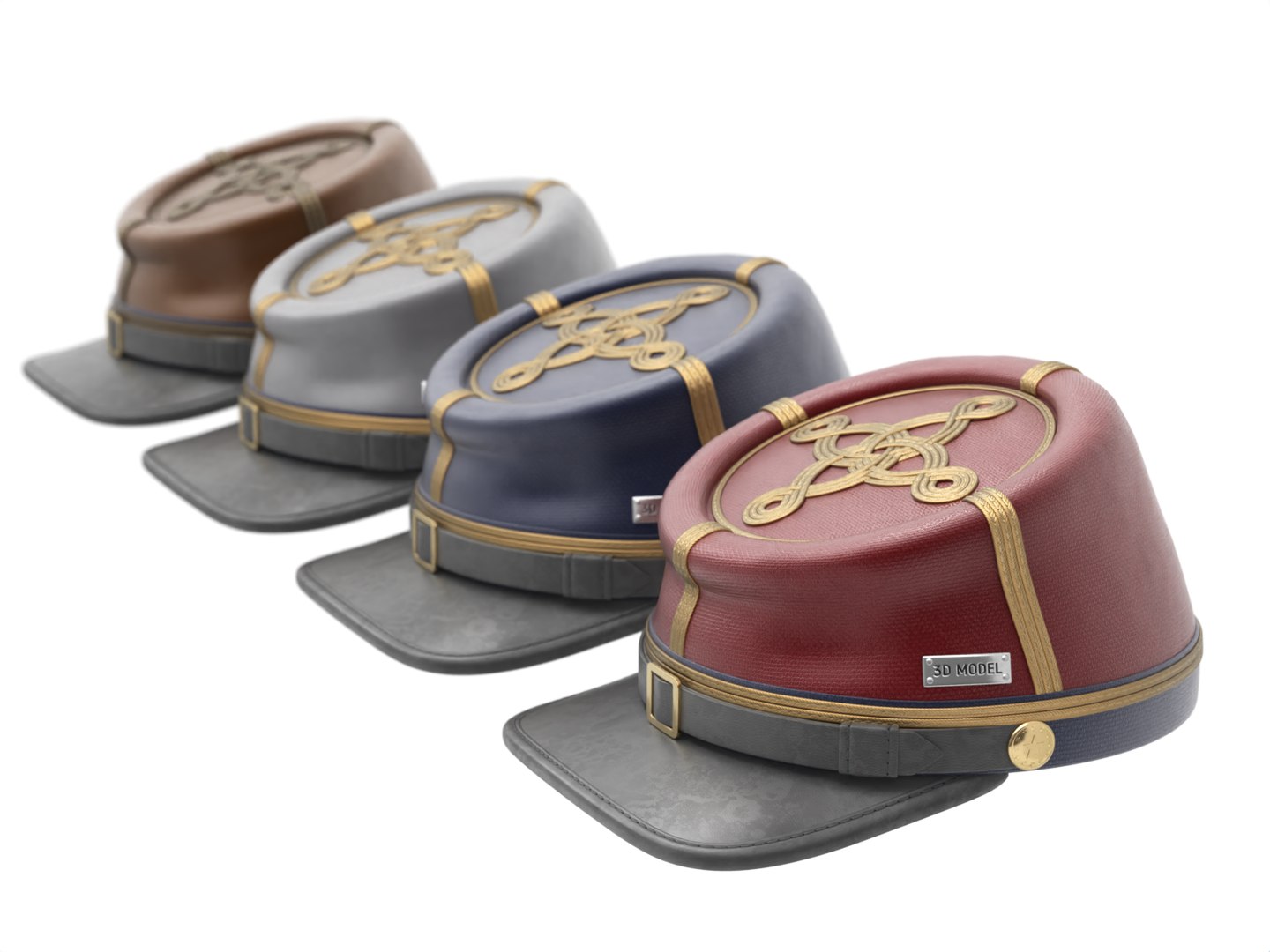 3D US Civil War Cap - TurboSquid 2299254