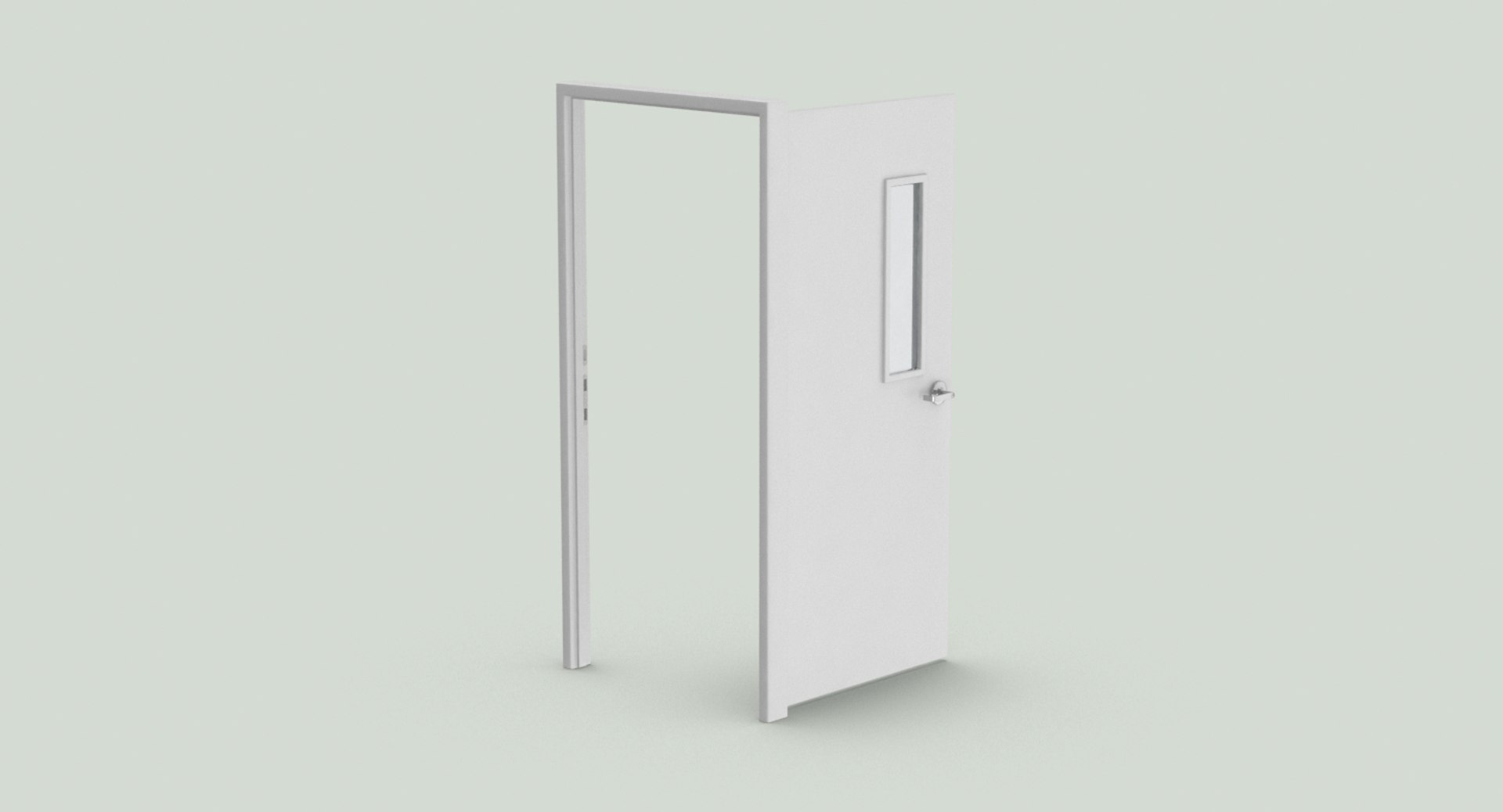 Commercial-doors---door-2-open 3D model - TurboSquid 1237877