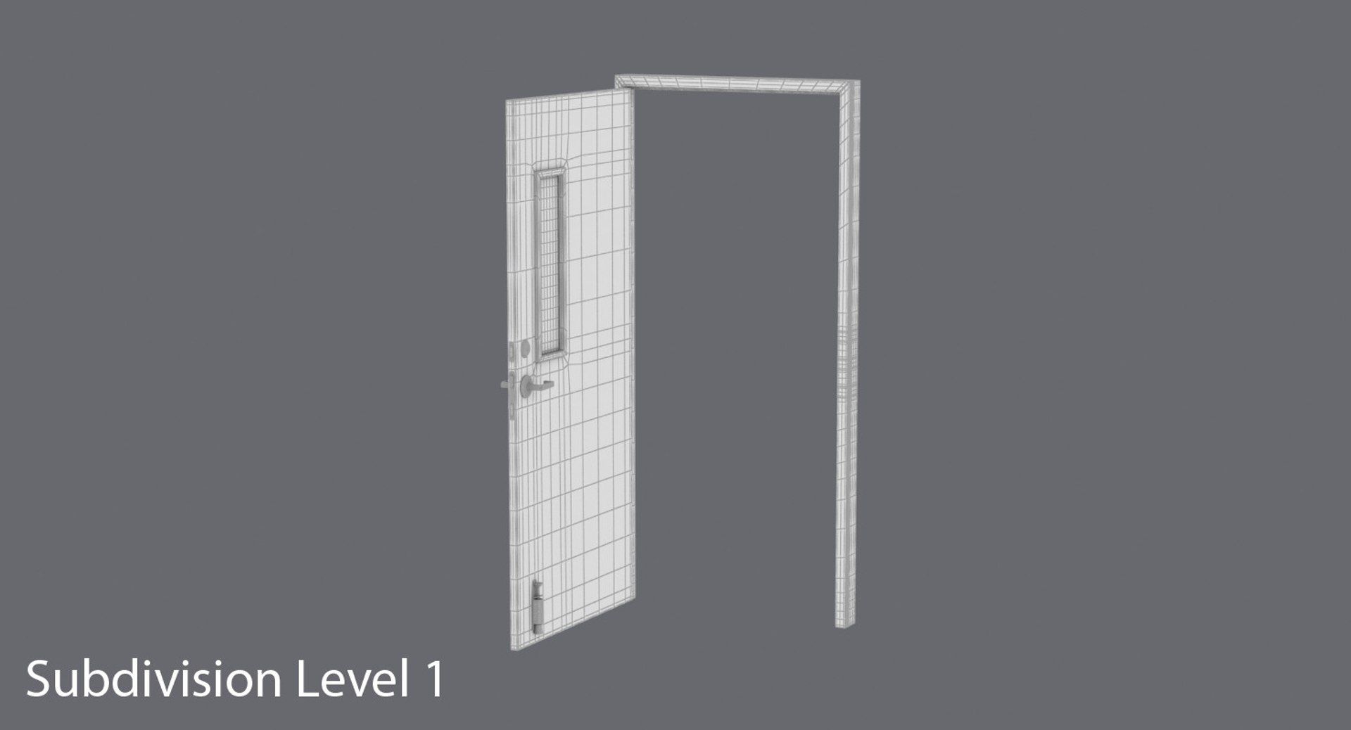 Commercial-doors---door-2-open 3D model - TurboSquid 1237877