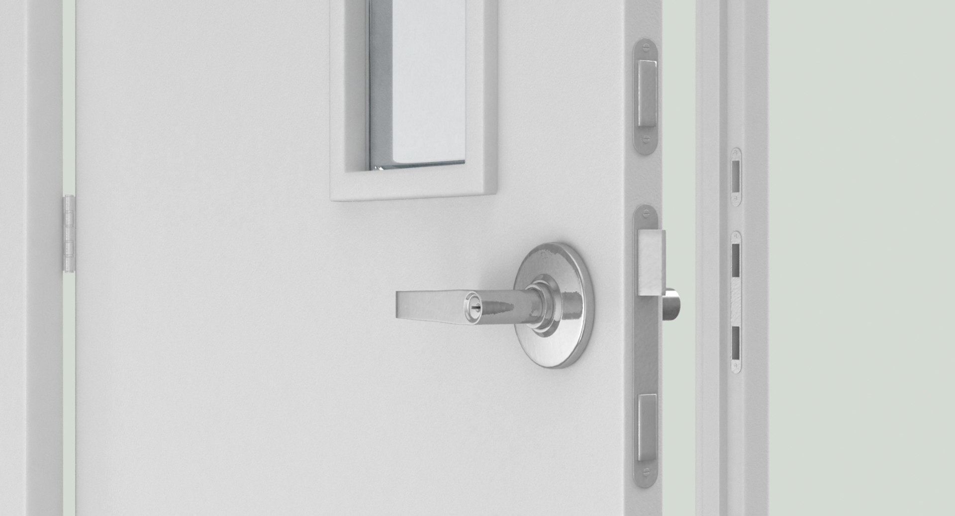 Commercial-doors---door-2-open 3D model - TurboSquid 1237877