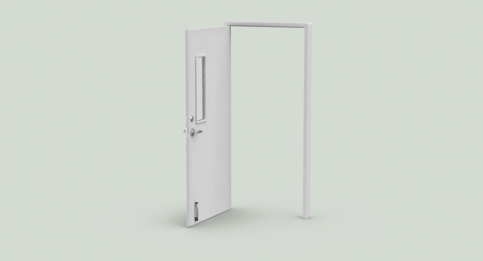 Commercial-doors---door-2-open 3D model - TurboSquid 1237877