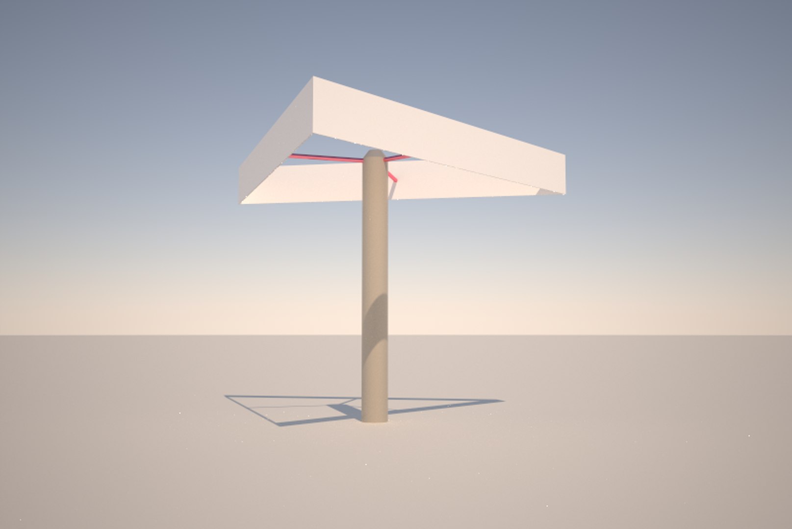 3d ad sign model